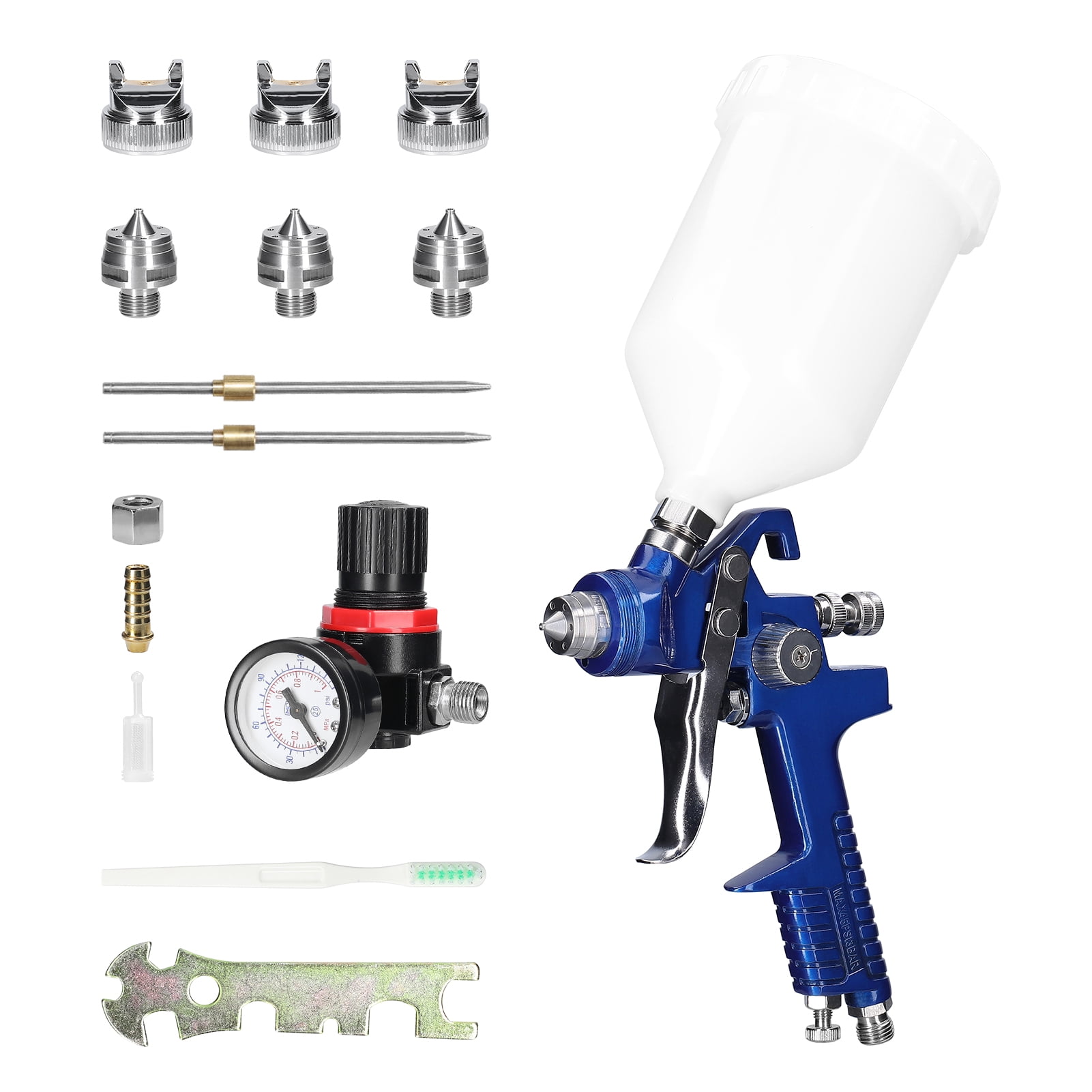 shieny Paint sprayer,Steel Airbrush Kit Paint Sprayer Hvlp Air Sprayer ...