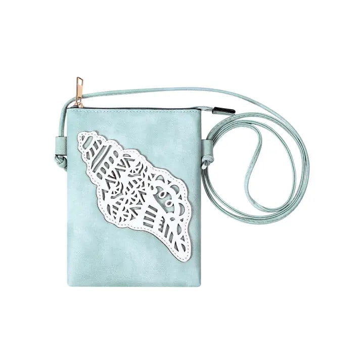 shine mark Blue Seashell Crossbody Cellphone Bag - Walmart.com
