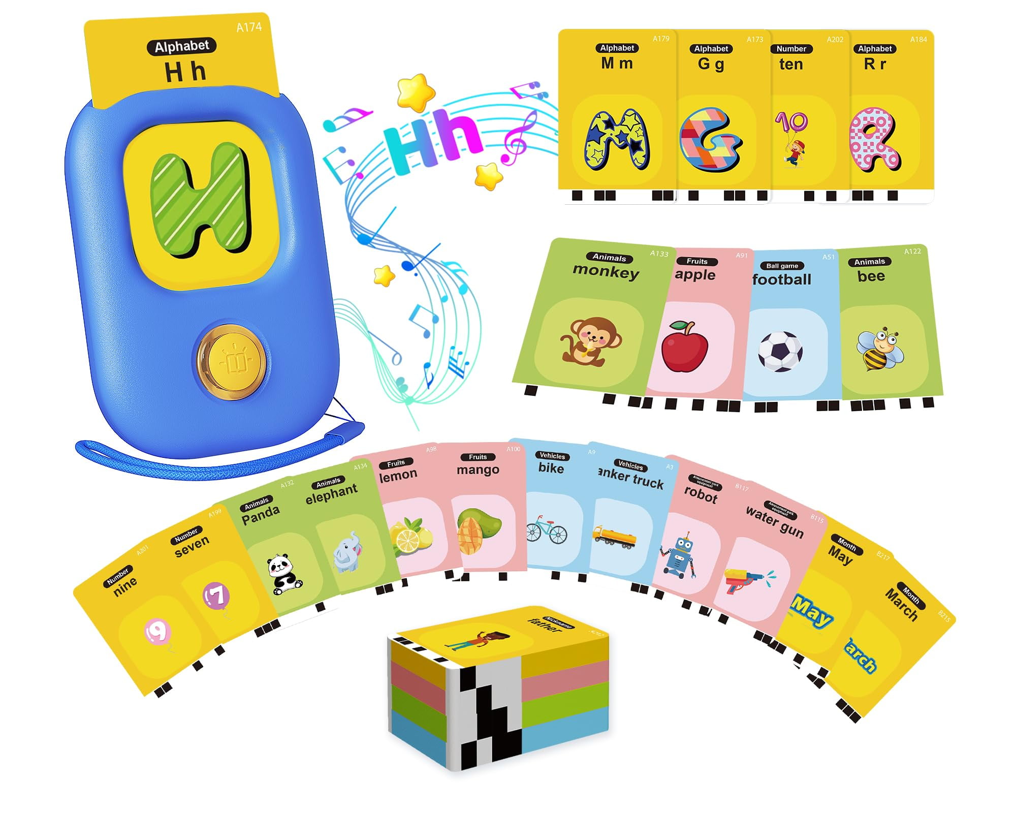 shiningstone Toddler Toys for YPF5 Boys 2-5 Years Old Speech Autism ...