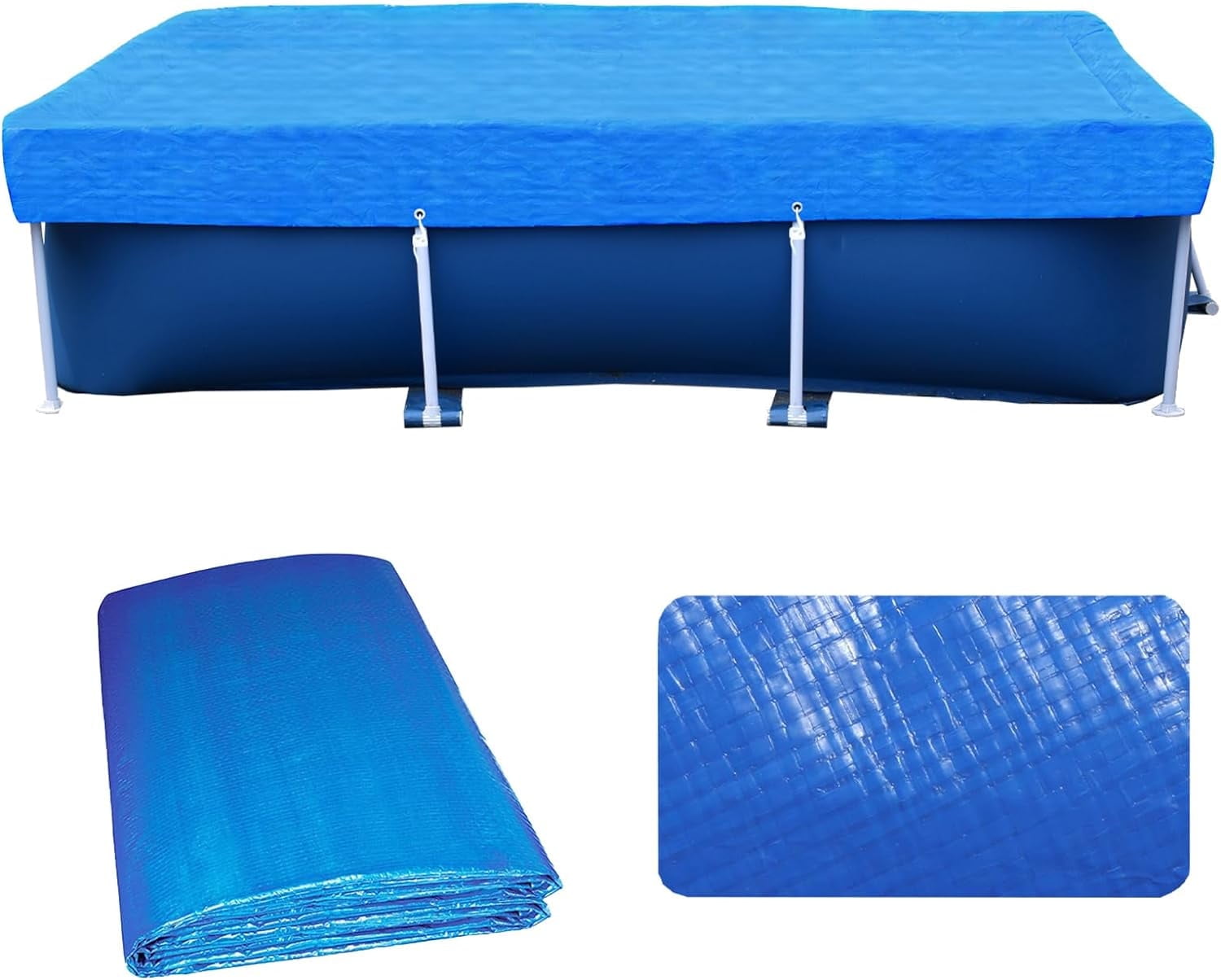 shngshifan 10 x 6 ft Rectangle Pool Cover, 118" X 79" Rectangle Pool ...