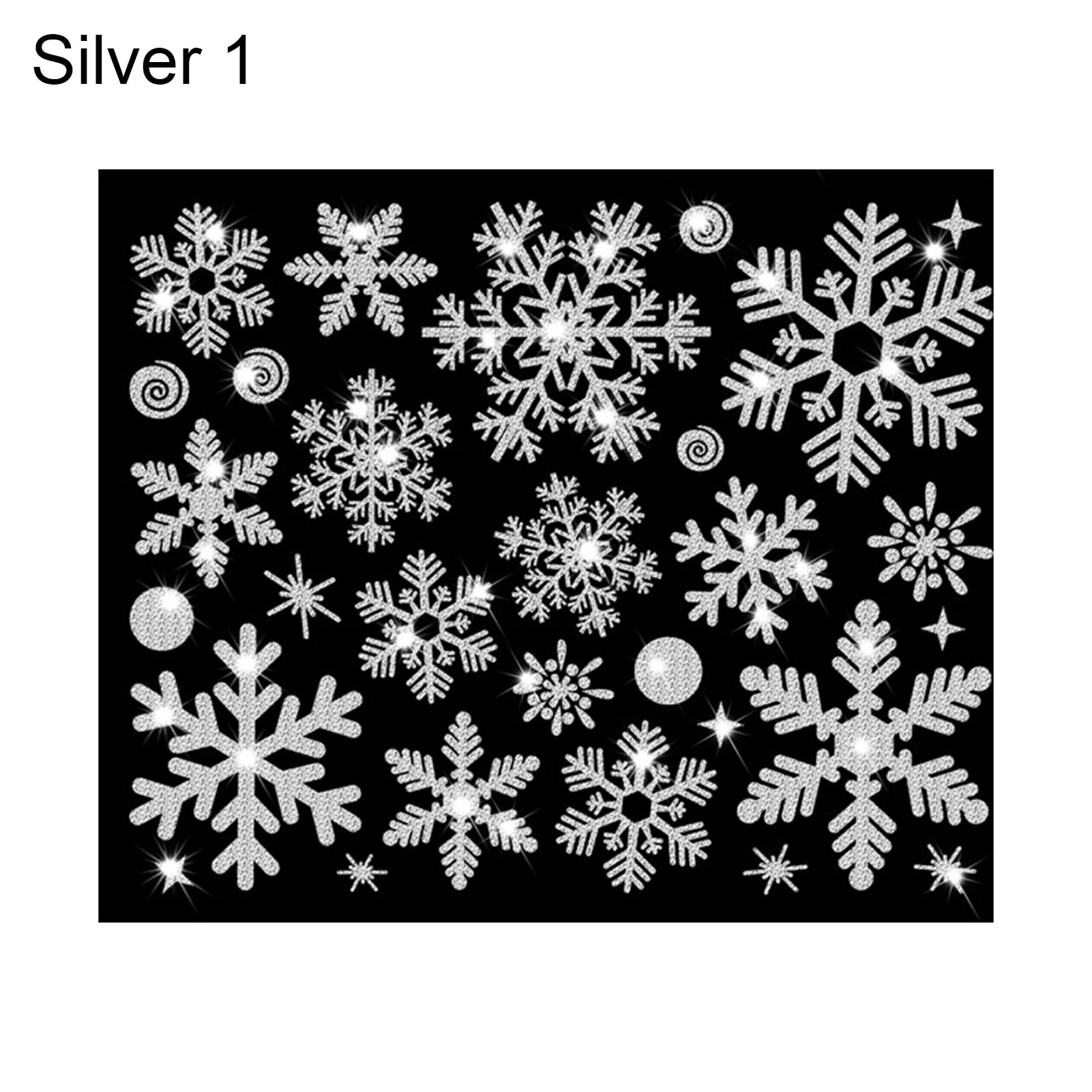 shngshifan Decoration Snowflake Window Clings Glueless Wall Stickers ...