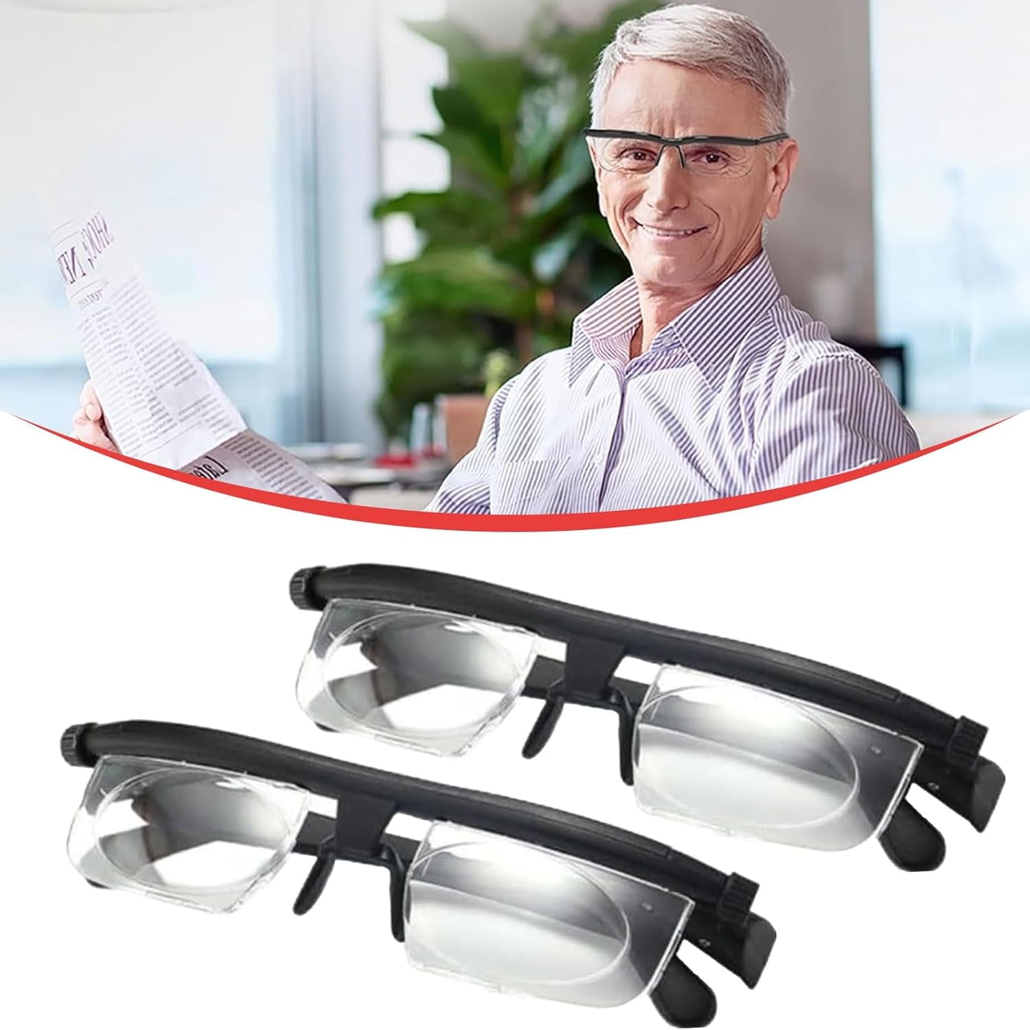 shngshifanFlex Focus Adjustable Glasses Dial Vision,Deefocus Adjustable ...