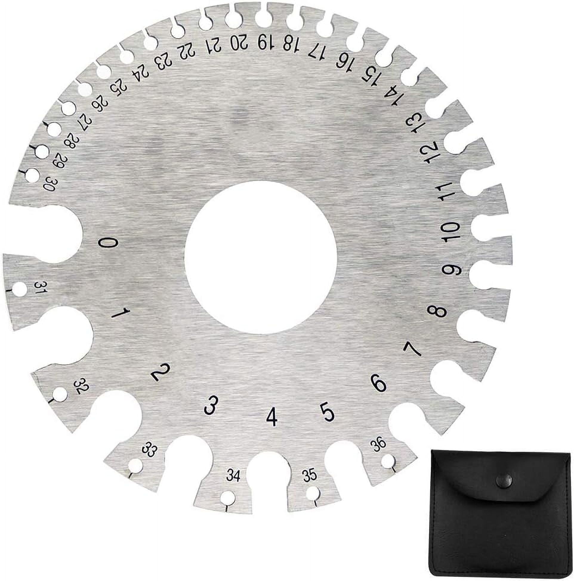 shngshifanWire Gauge Measuring Tool, Round AWG SWG Wire Gage Thickness ...