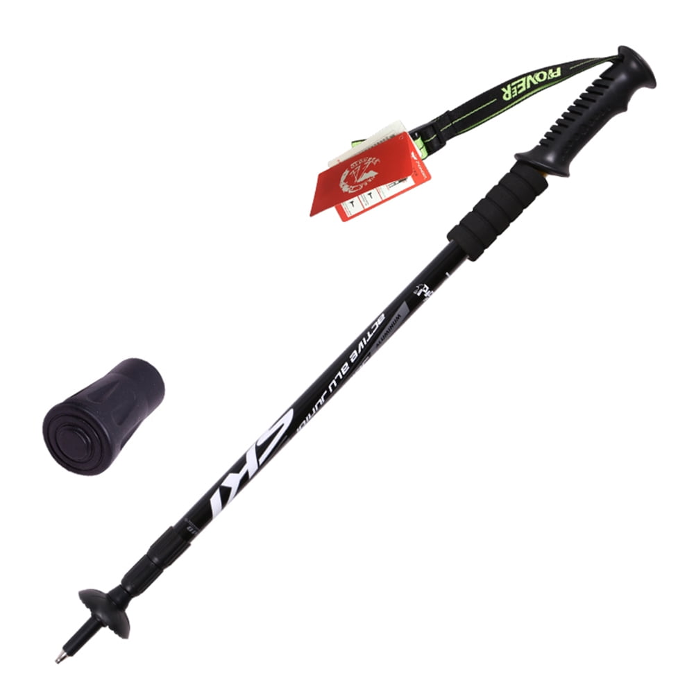 -shock Walking Stick 3-Section Telescopic Adjustable Trekking Hiking ...