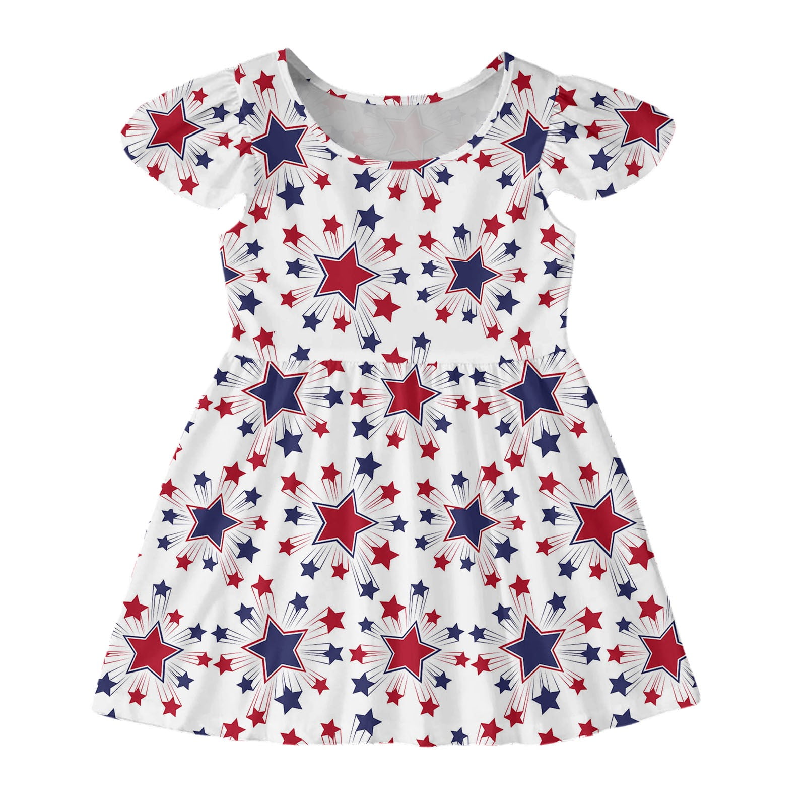 shoper 4th of July Dress for Girls Independence Day Nightgowns Sleeveless Comfy Girls' Pajamas ...
