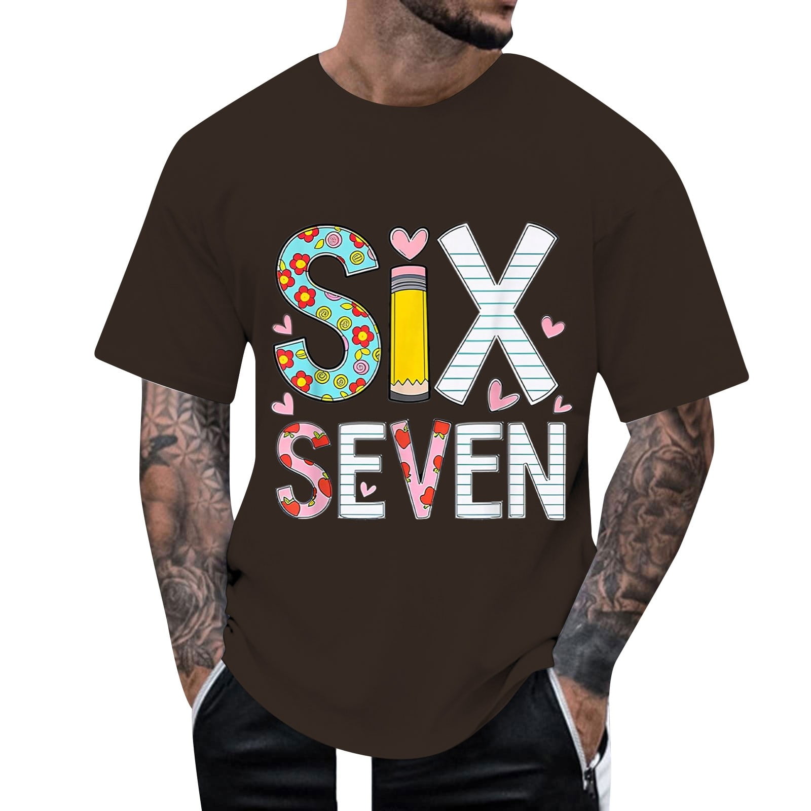 shoper 67 Meme Six Seven Number 6 7 Shirt On It Costume Youth T-Shirt ...