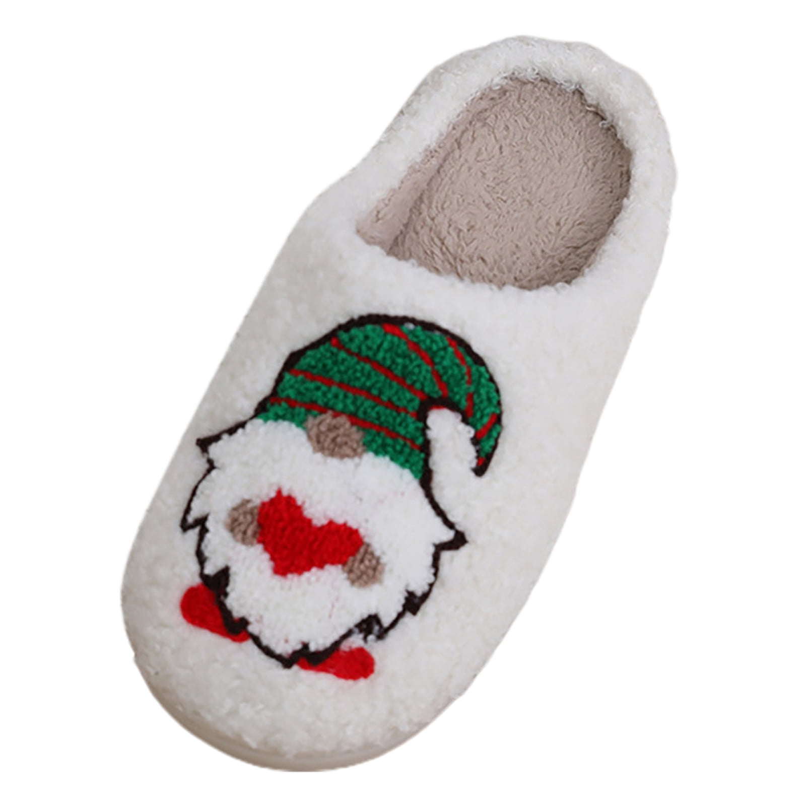 shoper Christmas Slippers for Women Snowman Slip-On Cute Christmas Tree ...