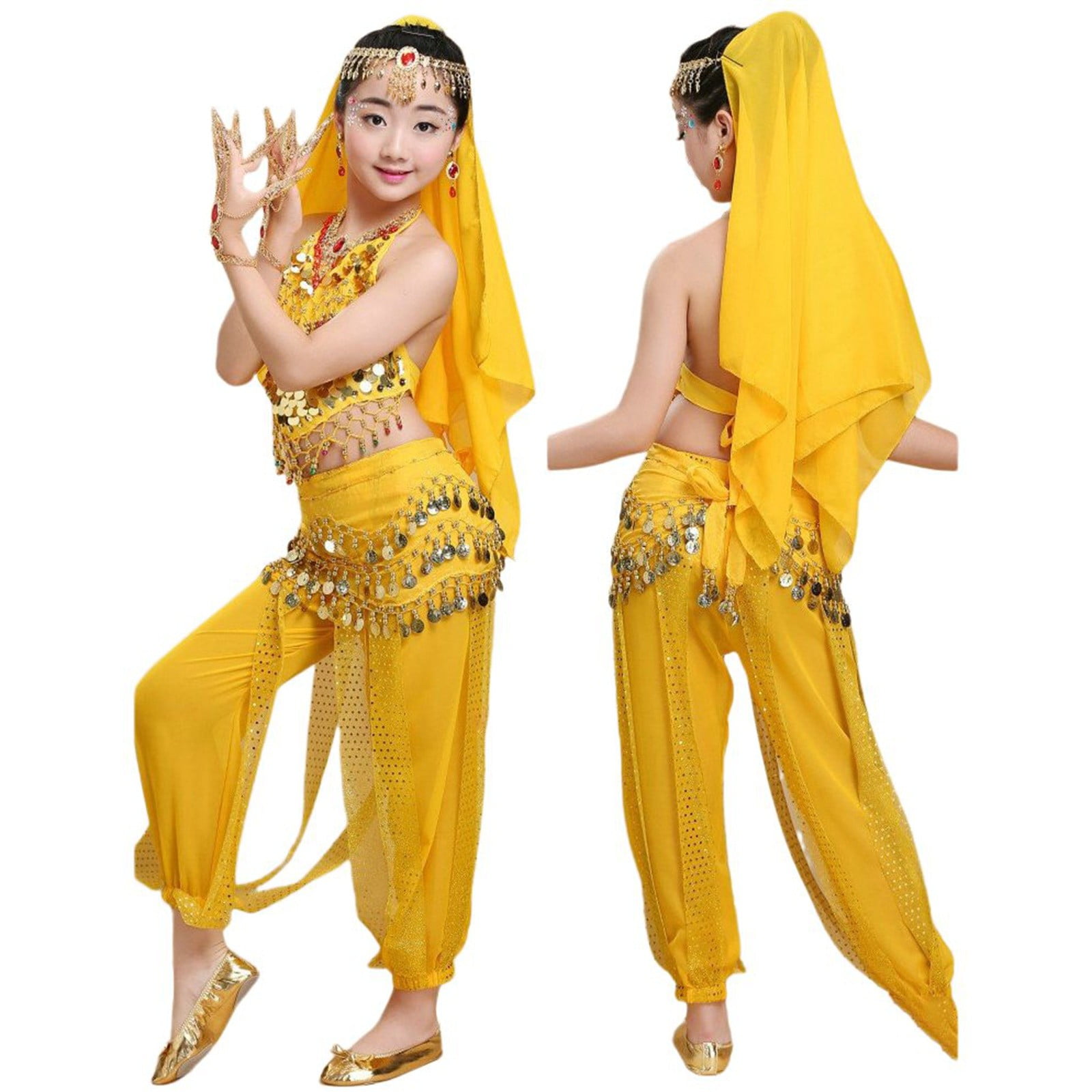 shoper Girl Belly Dance Sequin Dance Performence Wear Carnival Sets for ...