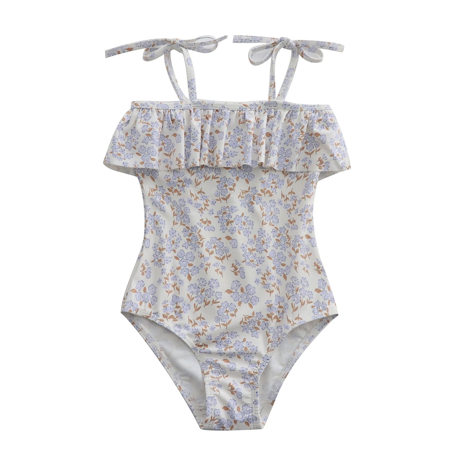 shoper Girls Bathing Suits Size 5 Stylish Design Floral Print Spaghetti ...