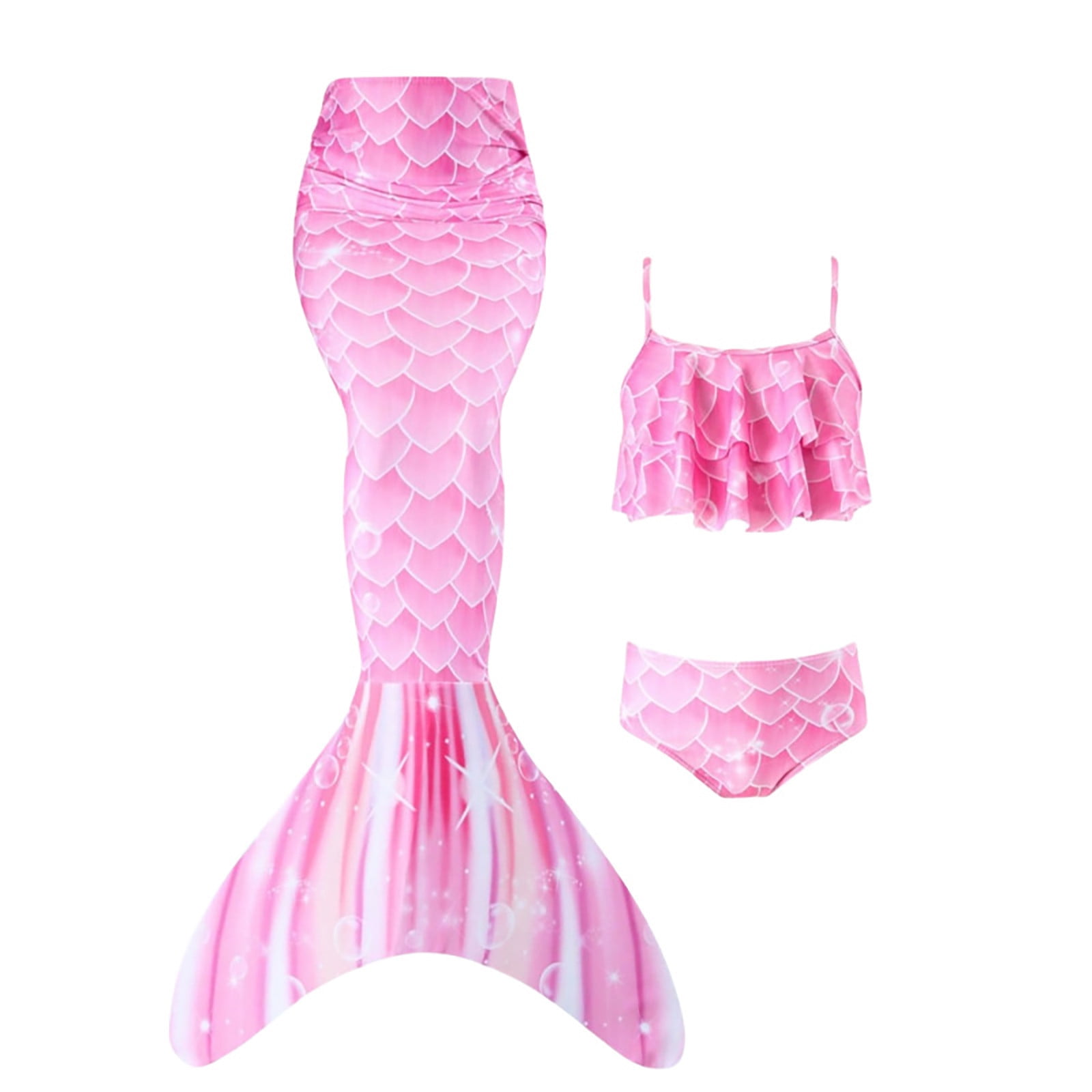 shoper Girls Size 8 Swimsuit Durability Print Bikini Three-Piece ...