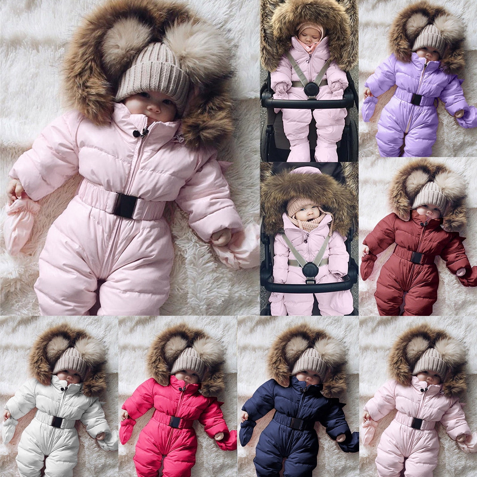 shoper Girls Snow Suit Winter Coat and Snow Pants Set Warm Ski Suit Kid ...