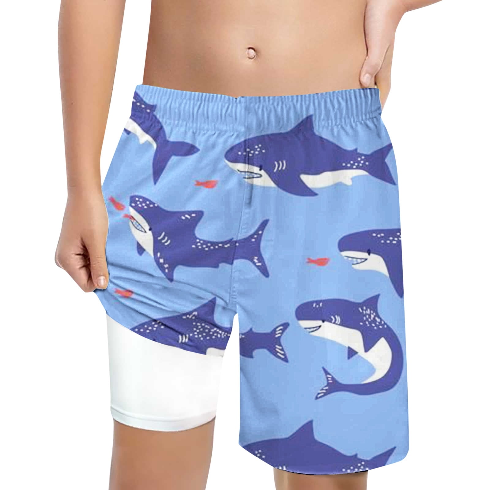 shoper Toddler Swim Trunks 2t with Compression Liner High Waist Stretch ...