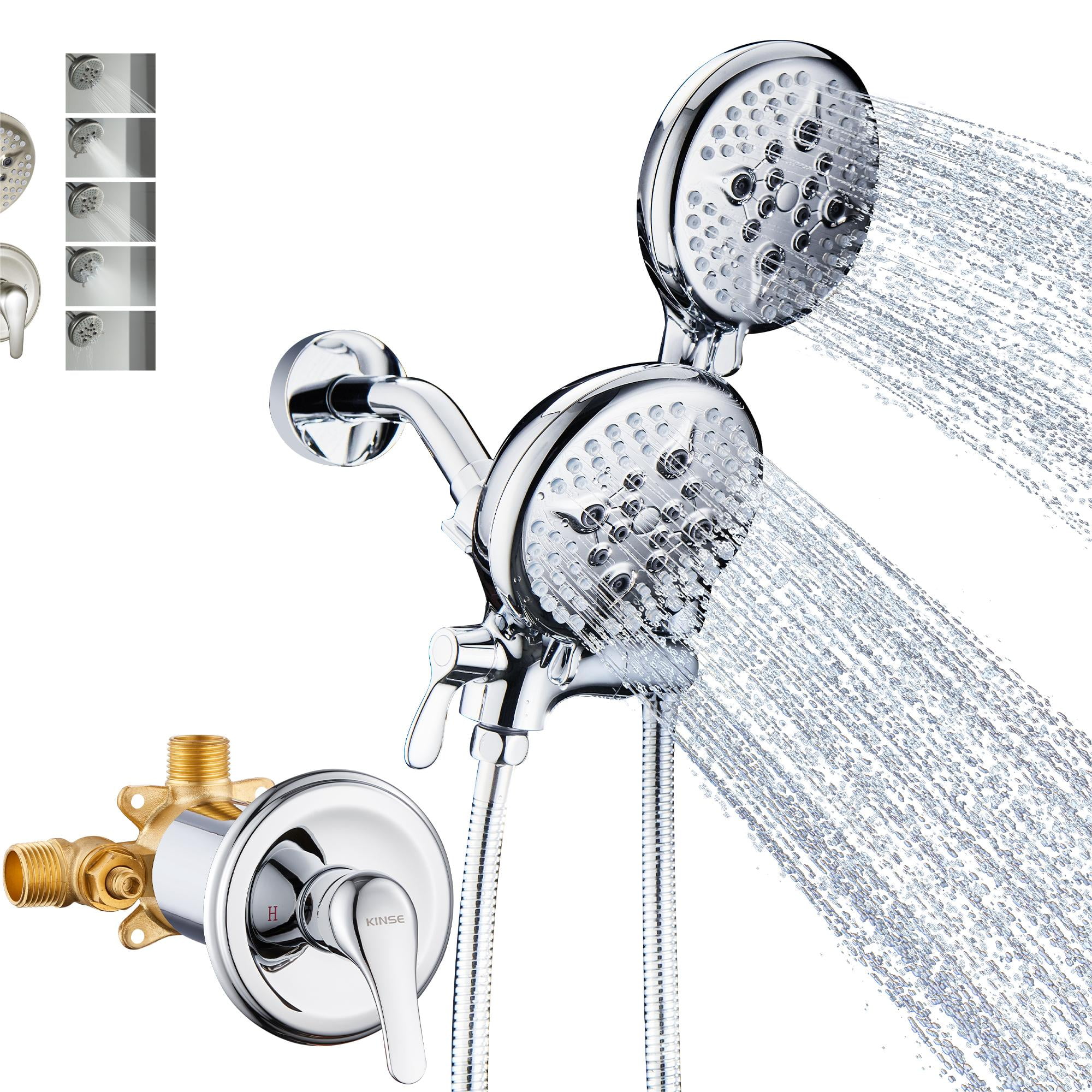 shower system with handheld, High Pressure 5-Spray Dual 2 In 1 Shower ...