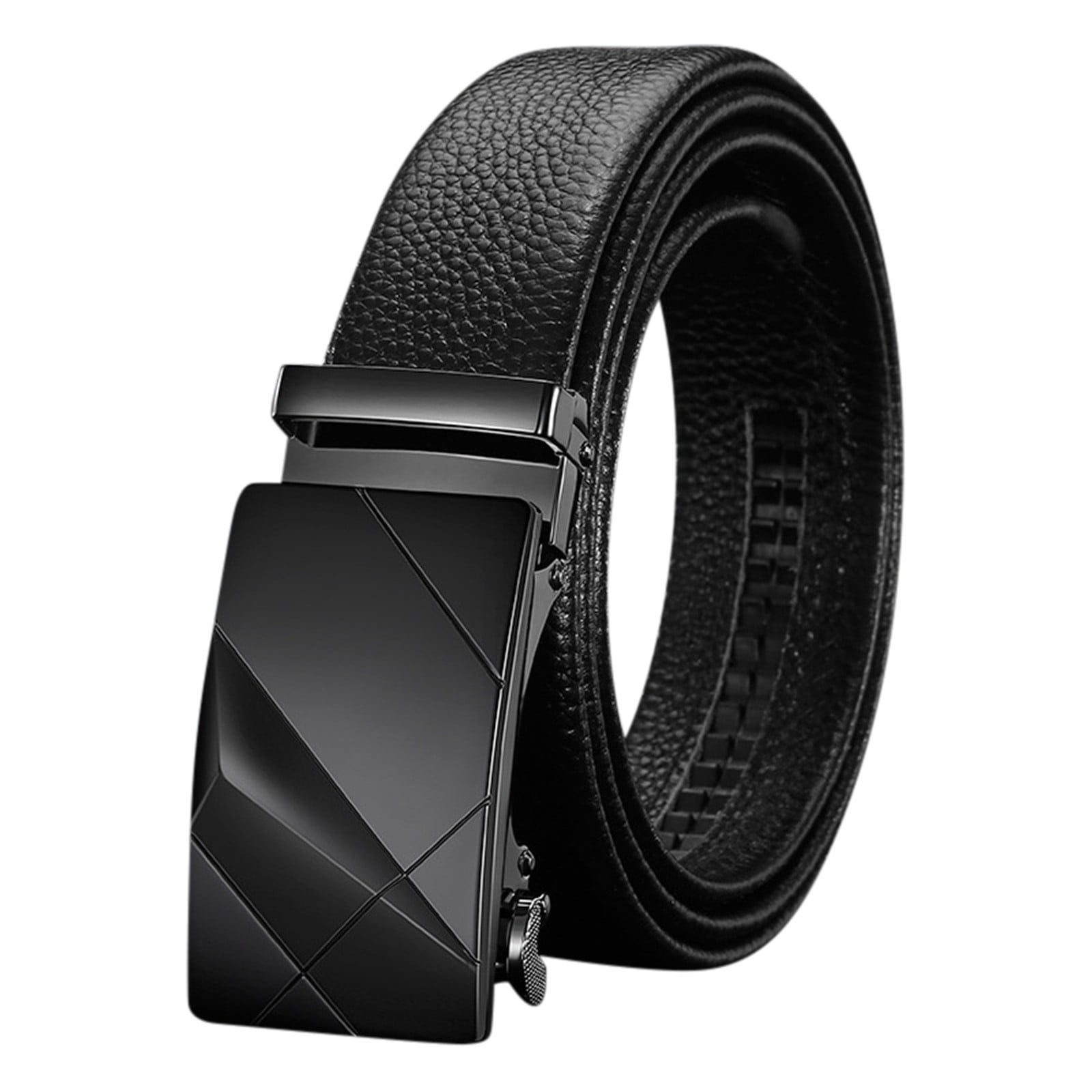 shpwfbe mens belt ratchet belt leather, slide belt with easier ...