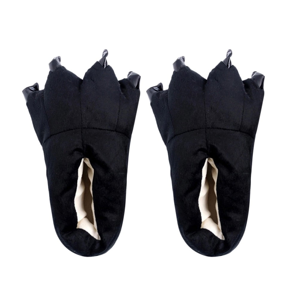 Shpwfbe Big Feet House Slippers for Women, Plush Indoor Funny Animal ...