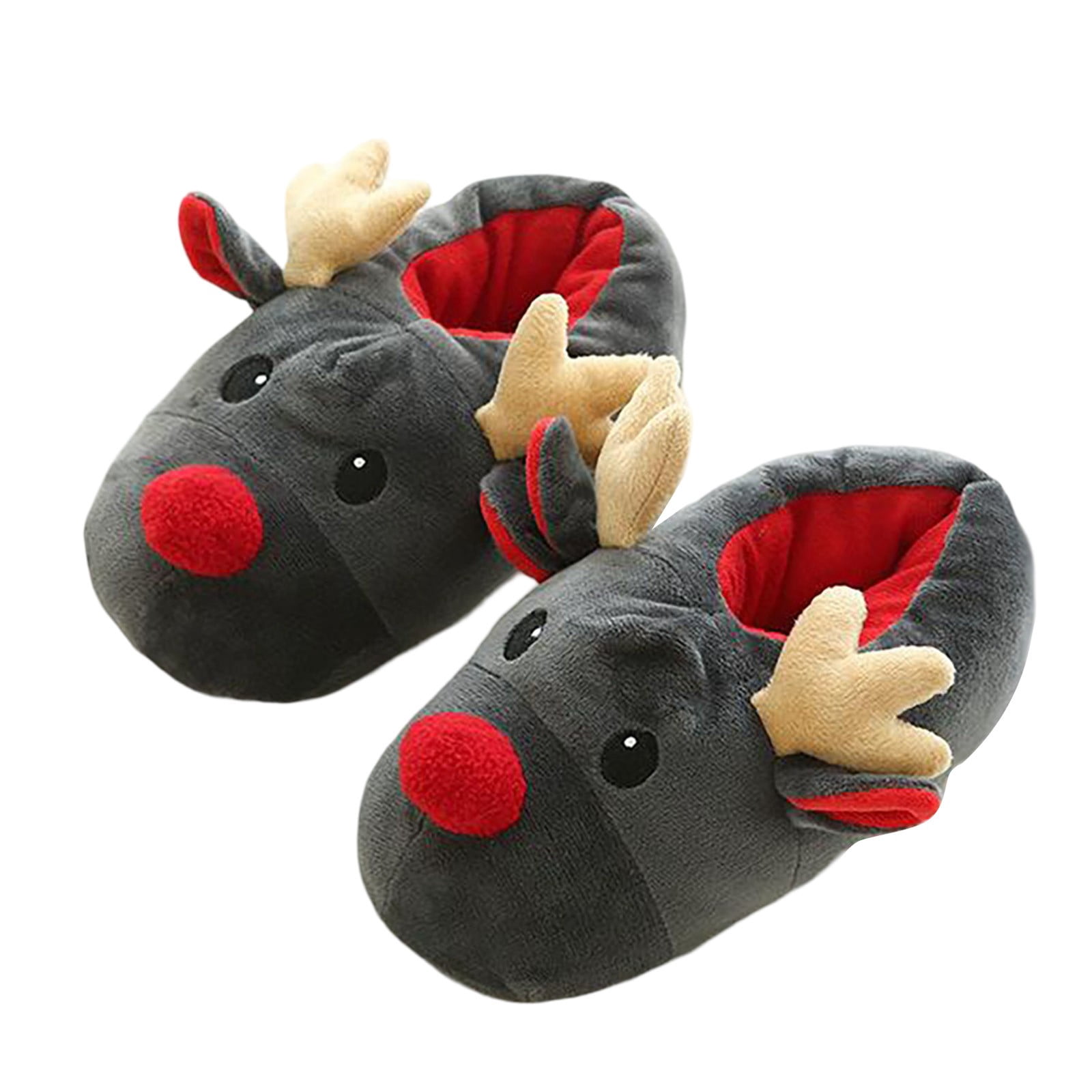 shqvo Christmas Slippers for Women Pink Nonslip Family Matching Santa ...