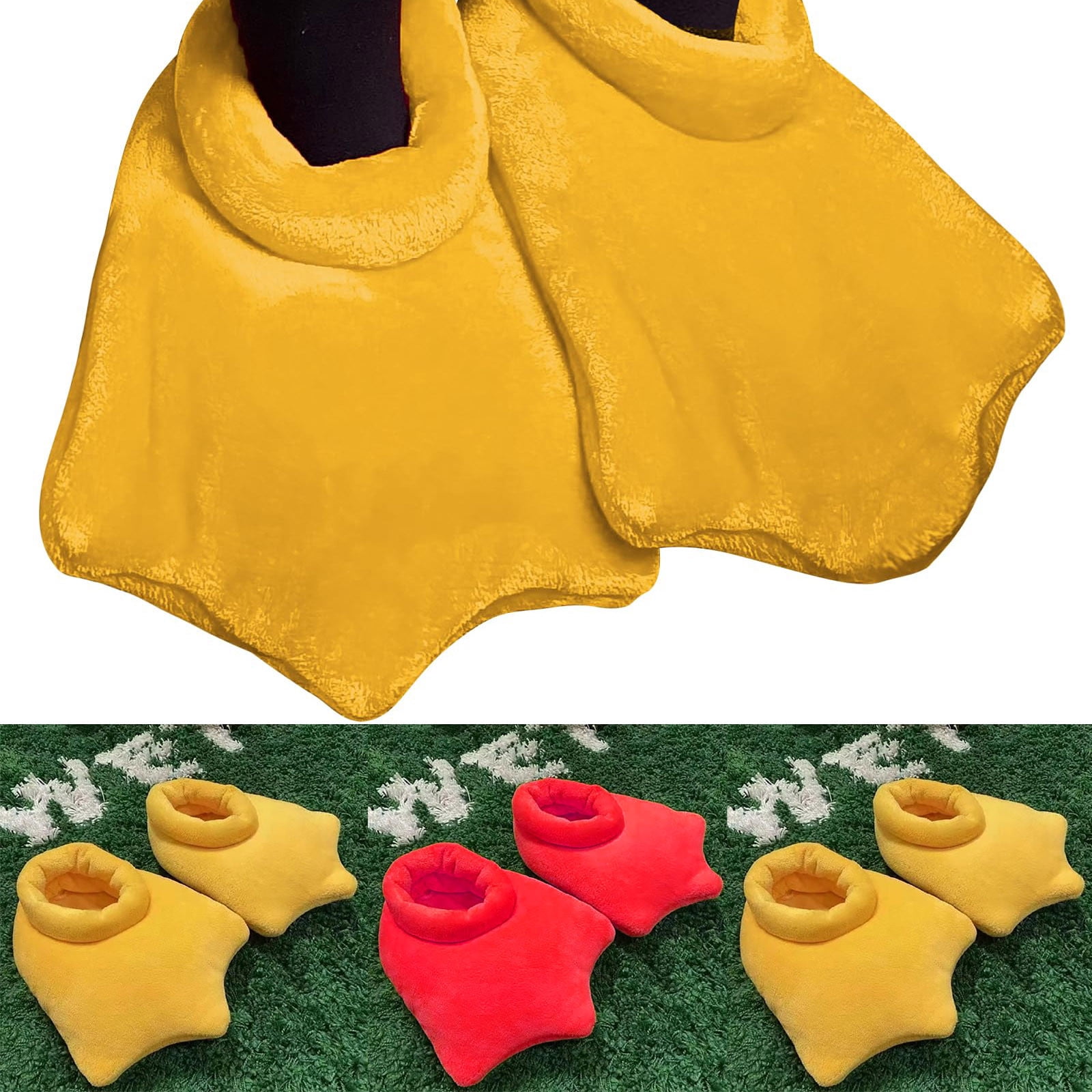 shqvo Duck Feet Slippers for Women Men Plush Cosplay Slippers Winter ...