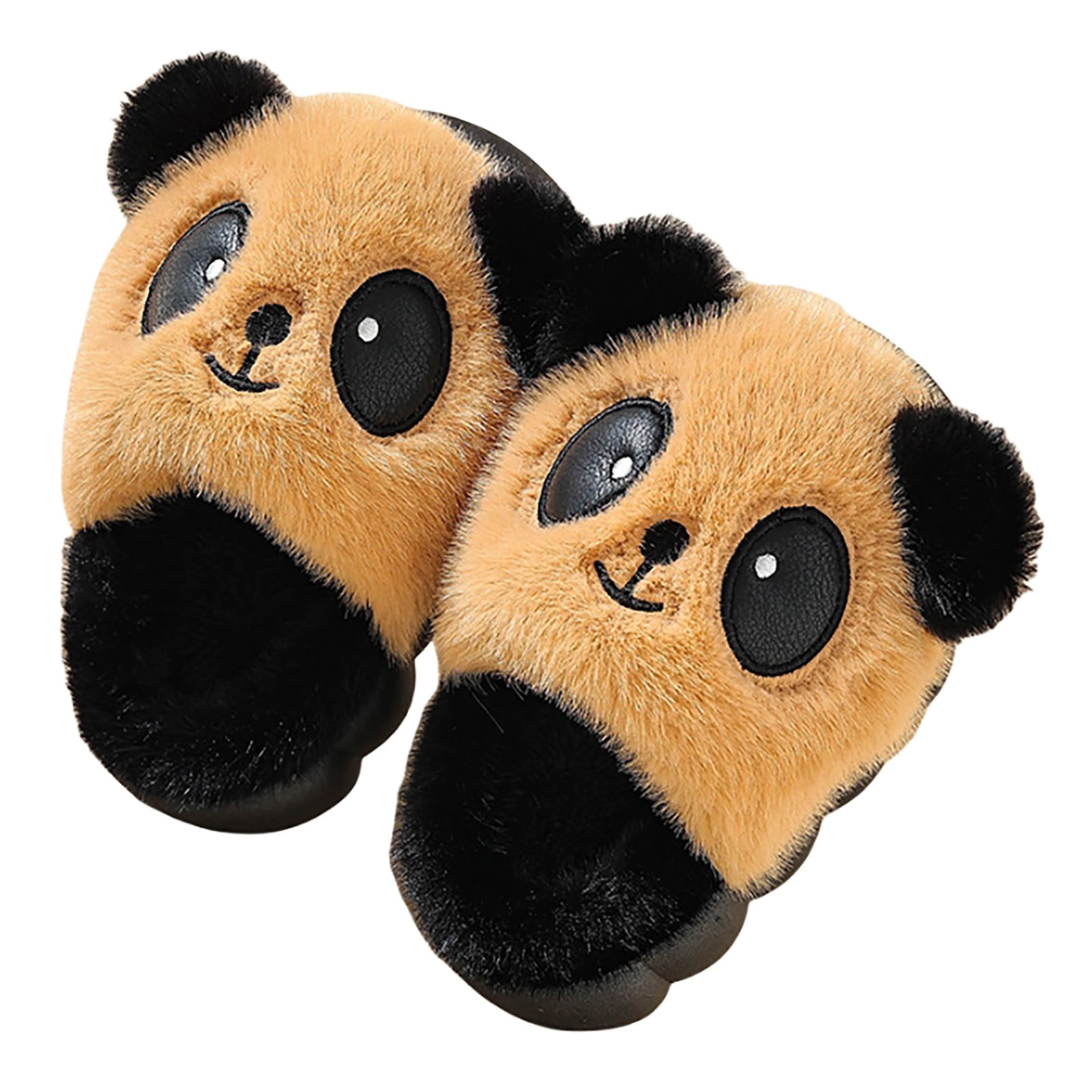 shqvo Kids Slipers Cute Panda Animal Slipper Cuddly Panda Home Shoes ...