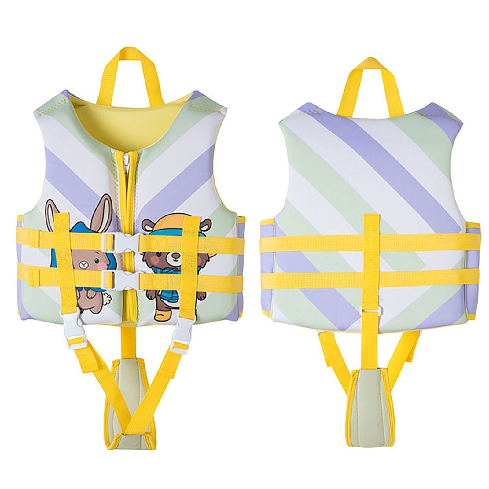 shqvo Kids Swim Vest Puddle Jumper High-Buoyancy Print Adjustable Strap ...