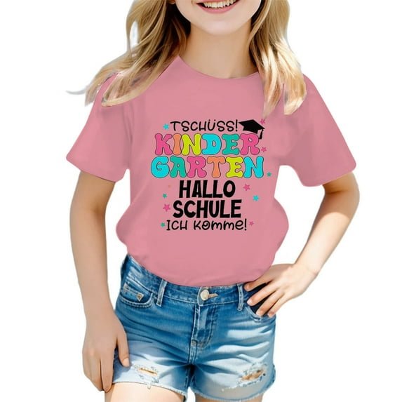 shqvo Toddler Boy Clothes Round Neck Short Sleeve Cute Print Fashion ...