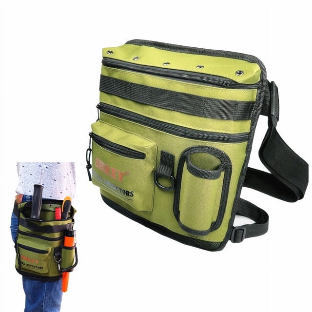 Shrxy All Terrain Metal Detector Pouch, Digger Waist Pack, Detecting ...