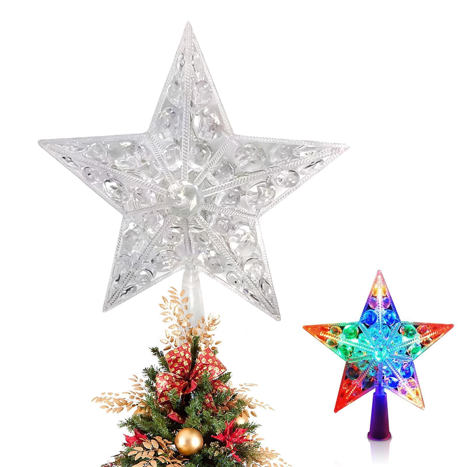 shuwee Christmas Tree Topper Star Lighted LED Five-Pointed Traditions ...
