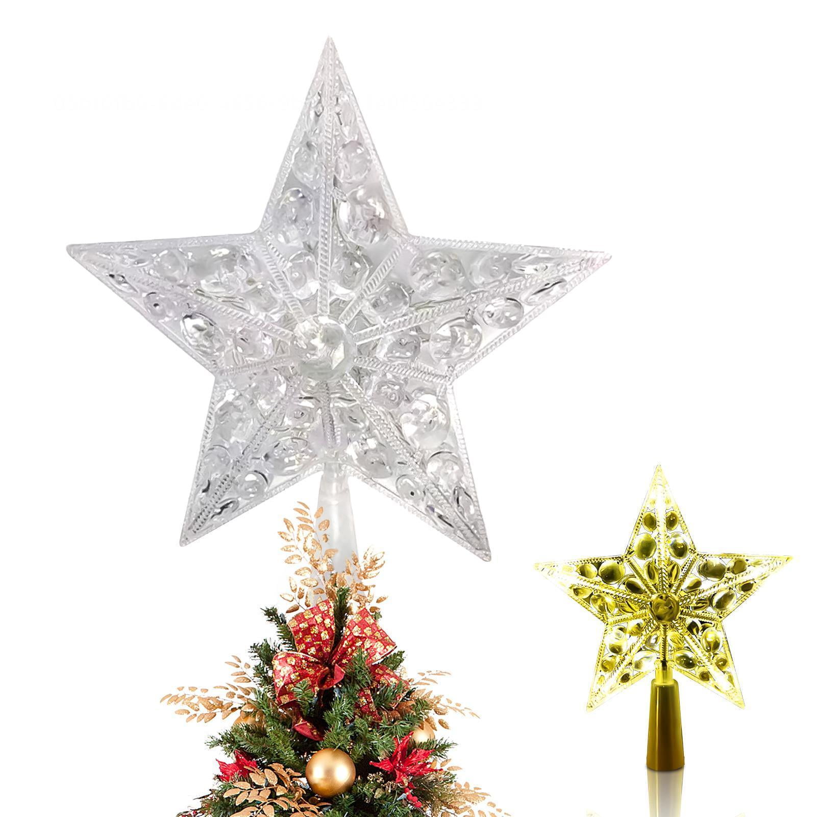 shuwee Christmas Tree Topper Star Lighted LED Five-Pointed Traditions ...