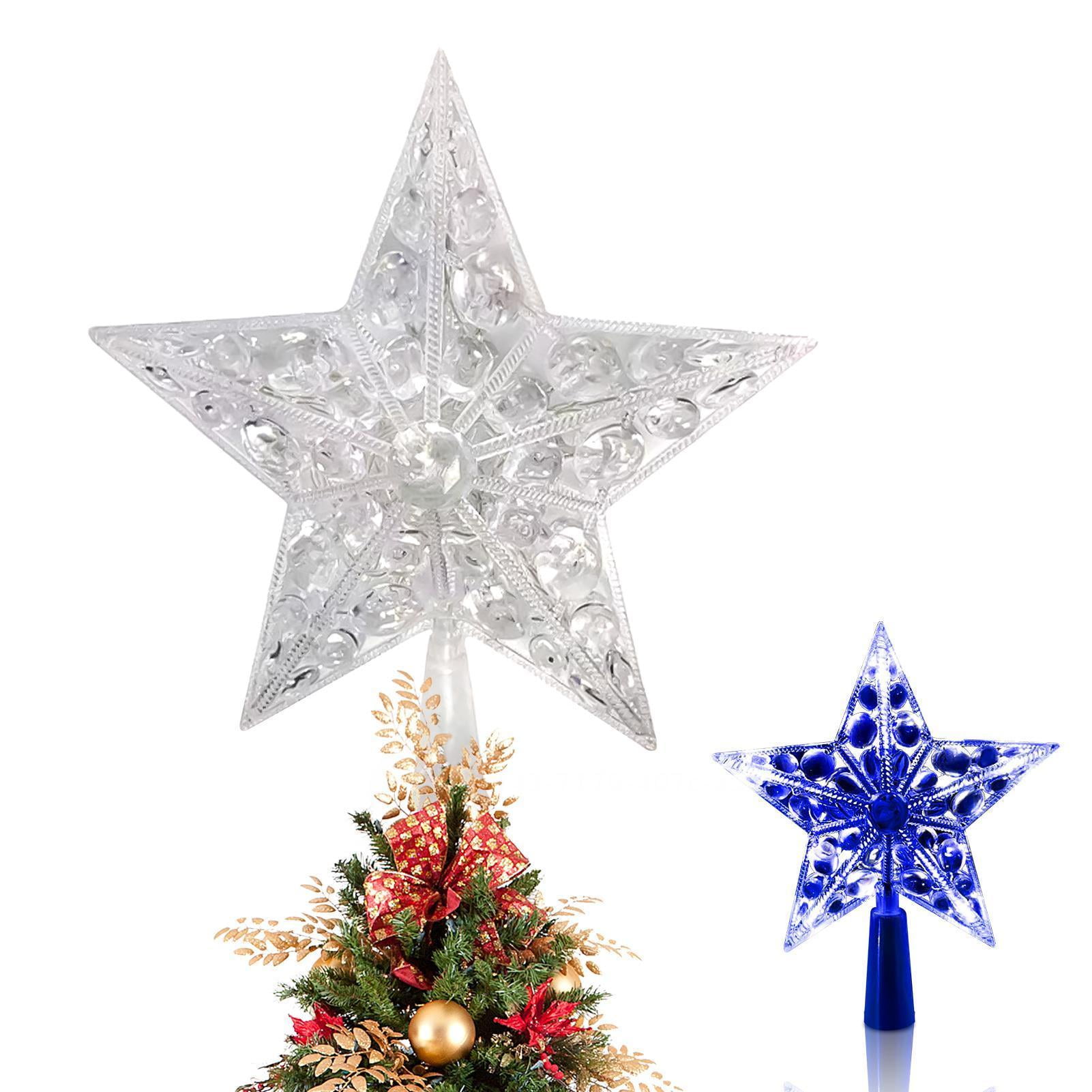 shuwee Christmas Tree Topper Star Lighted LED Five-Pointed Traditions ...