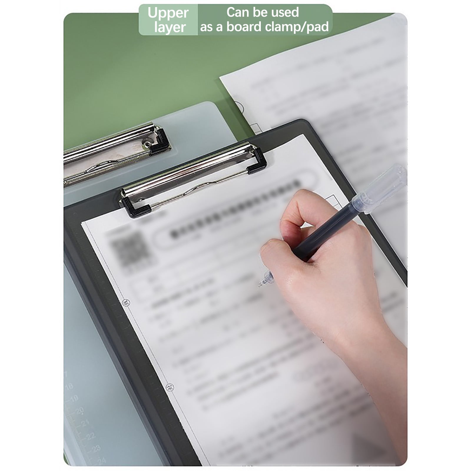 shyuyusa 1pc Clipboard With Storage, Folder Writing Pad Paper Storage ...
