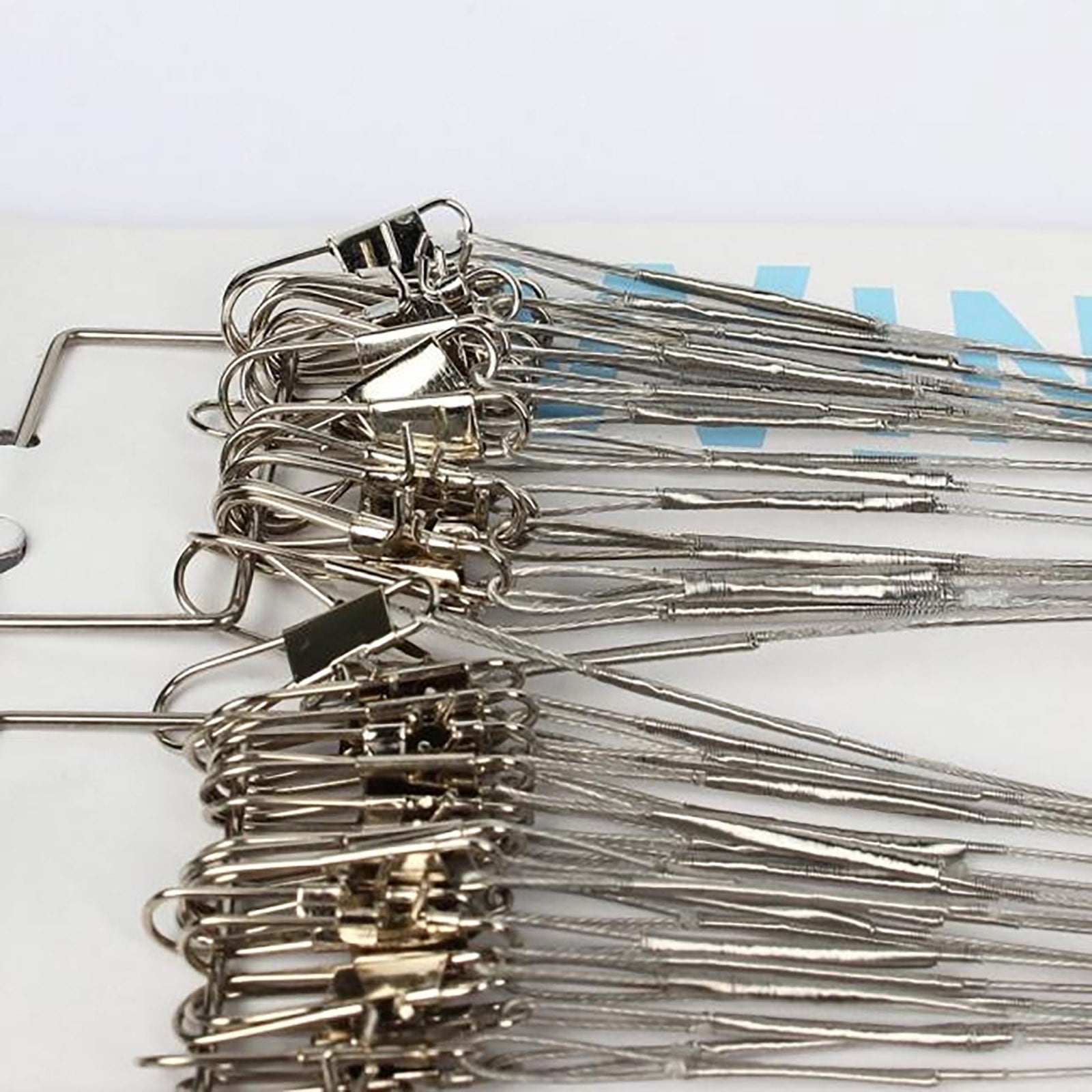 shyuyusa 20Pcs Fishing Wire Leaders,100LB 19Inch Stainless Steel High ...