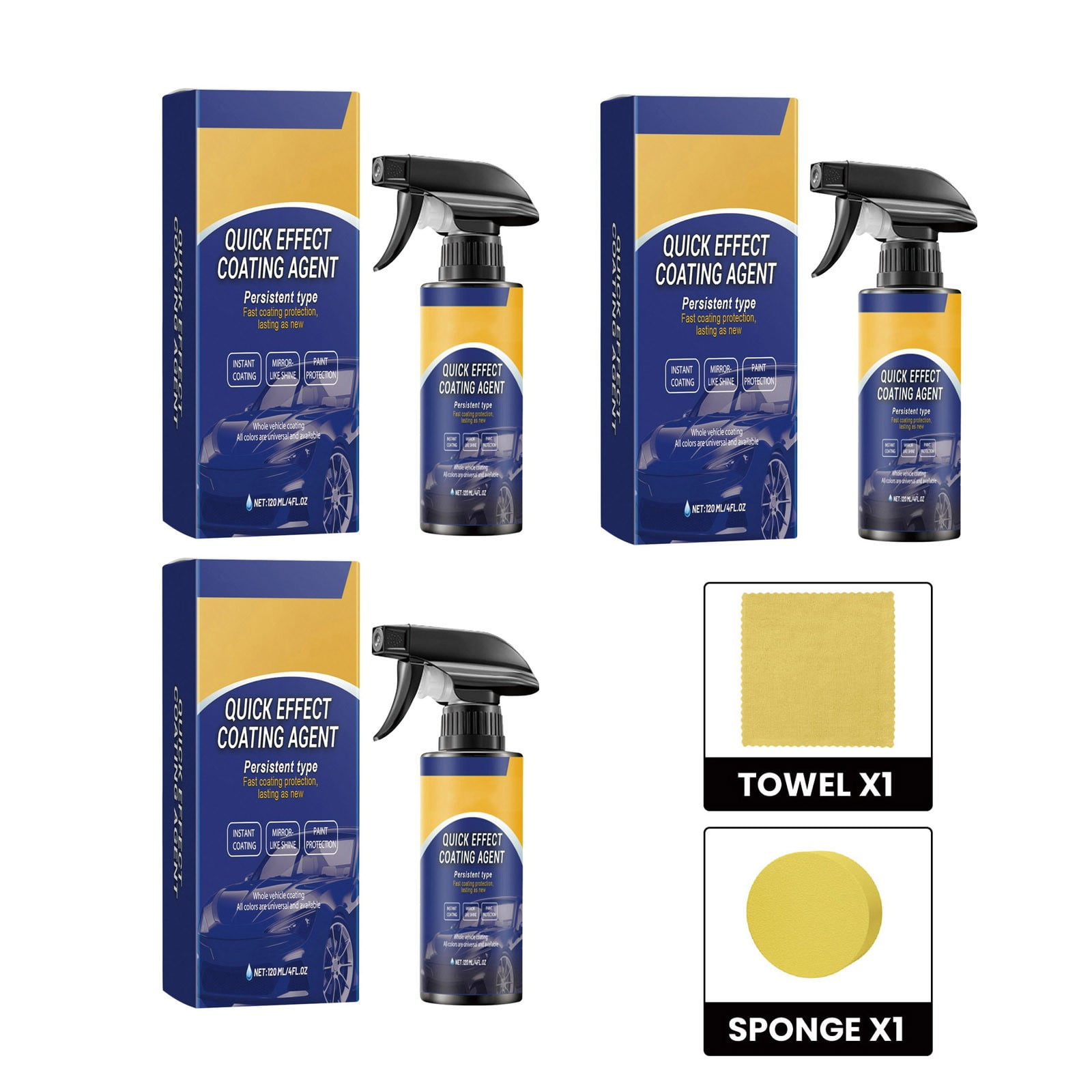 shyuyusa Advanced Auto Coating Spray - 4 Fl Oz Crystal Paint Sealant ...