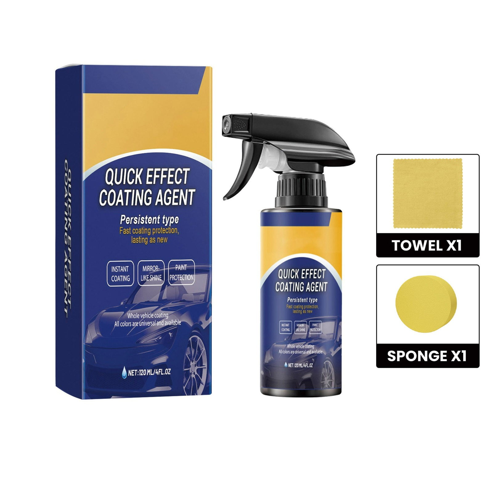 shyuyusa Advanced Auto Coating Spray - 4 Fl Oz Crystal Paint Sealant ...