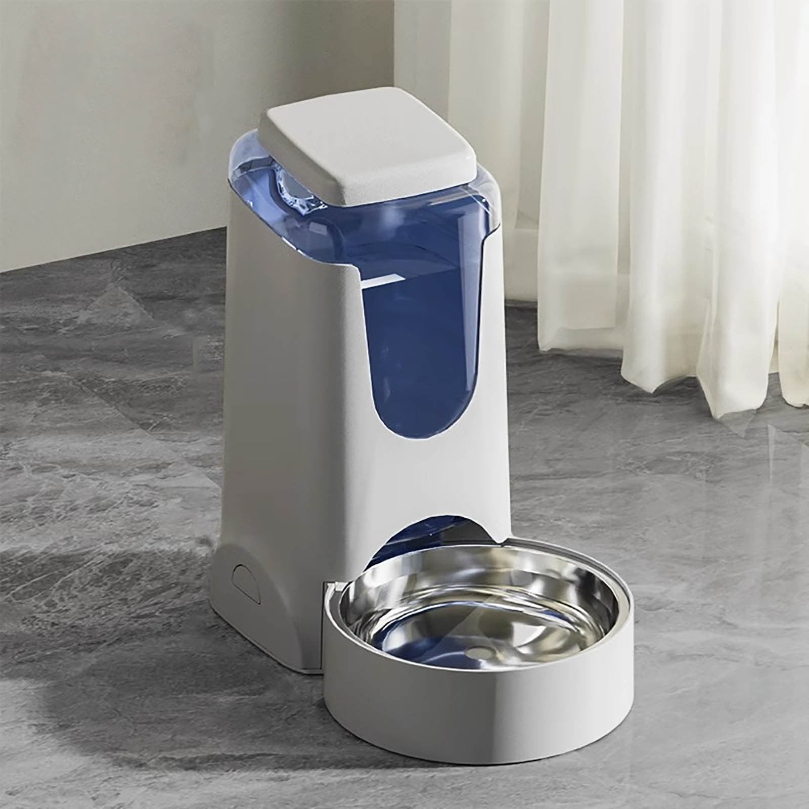 shyuyusa Automatic Cat Food Dispenser Stainless Steel Feeder, Automatic ...