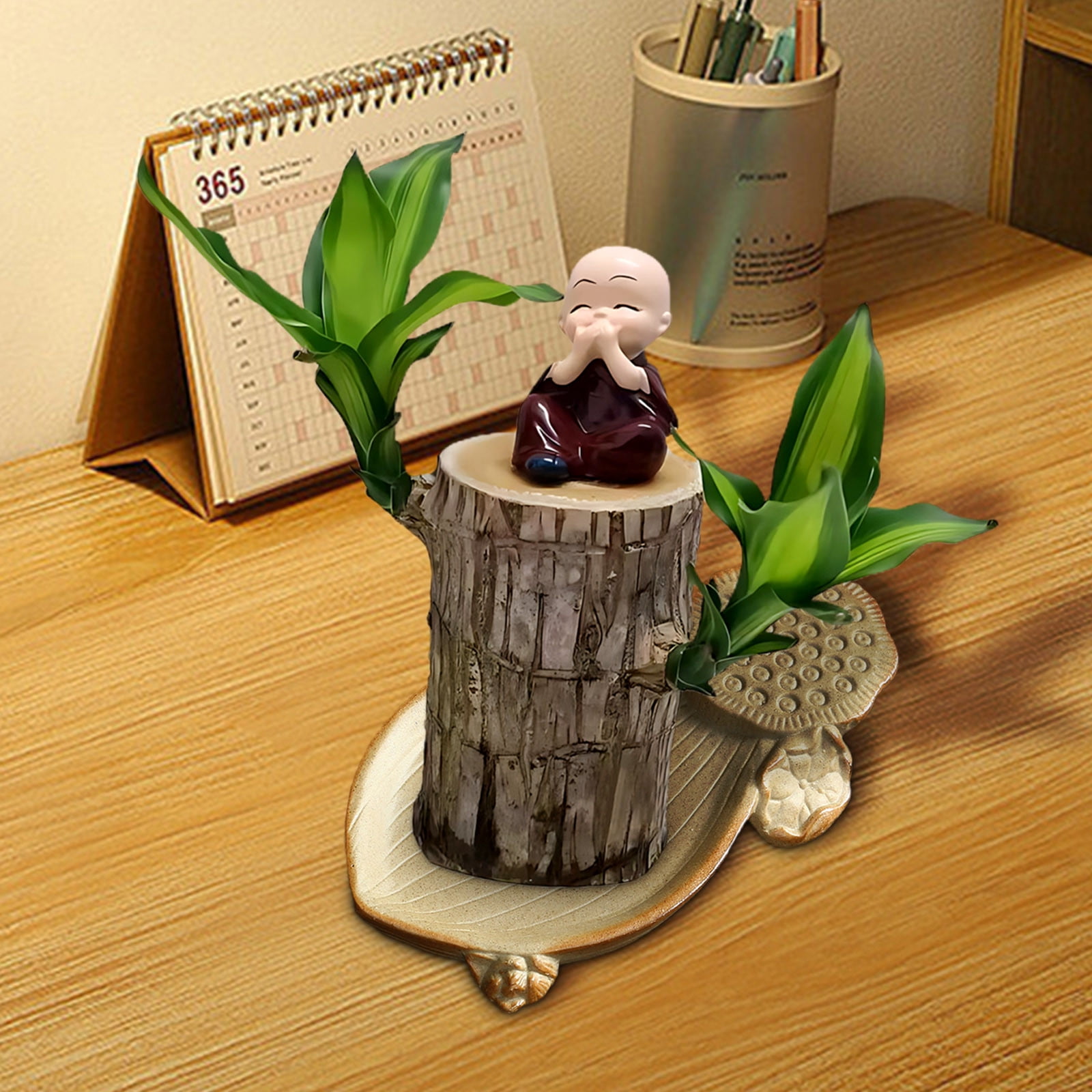 shyuyusa Basin Brazilian Wooden Basin Green Plant Copper Money Grass ...