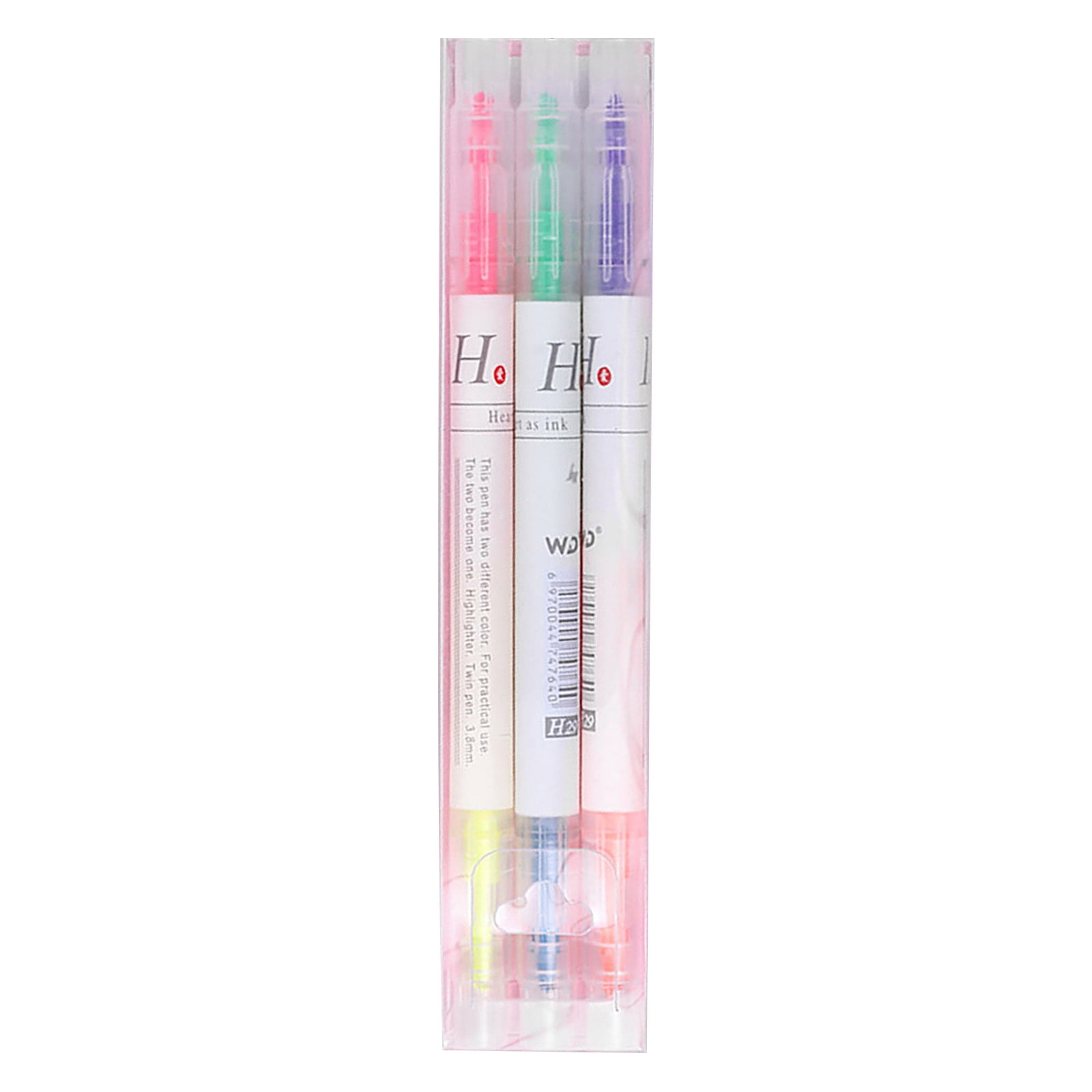 shyuyusa Beautiful and Lovely Double Head Double Color Fluorescent Pen ...