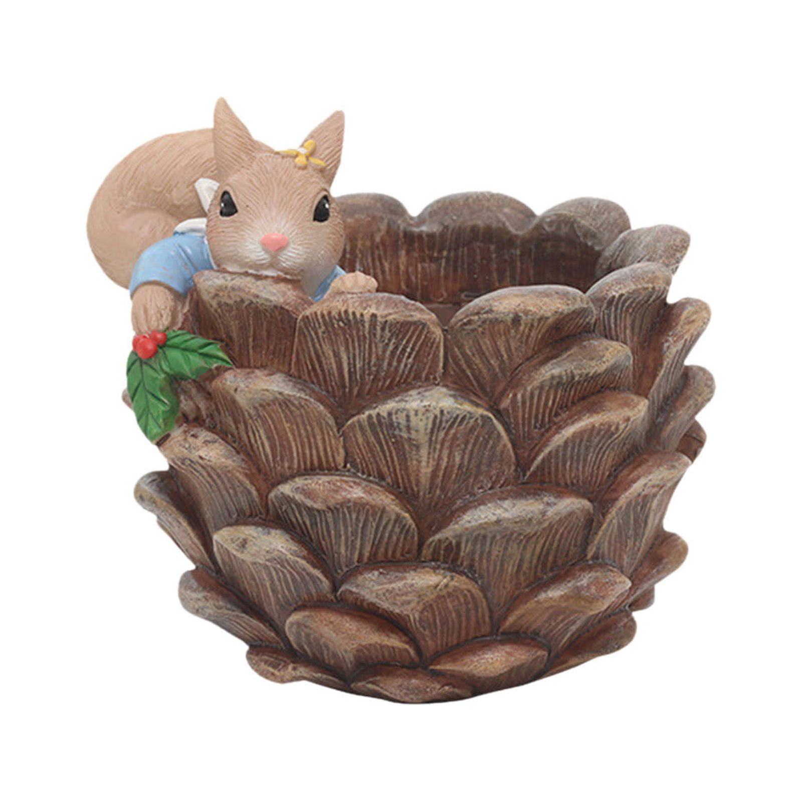 shyuyusa Cactus Pots Squirrel Decor Office Desk Decorations Pottery ...