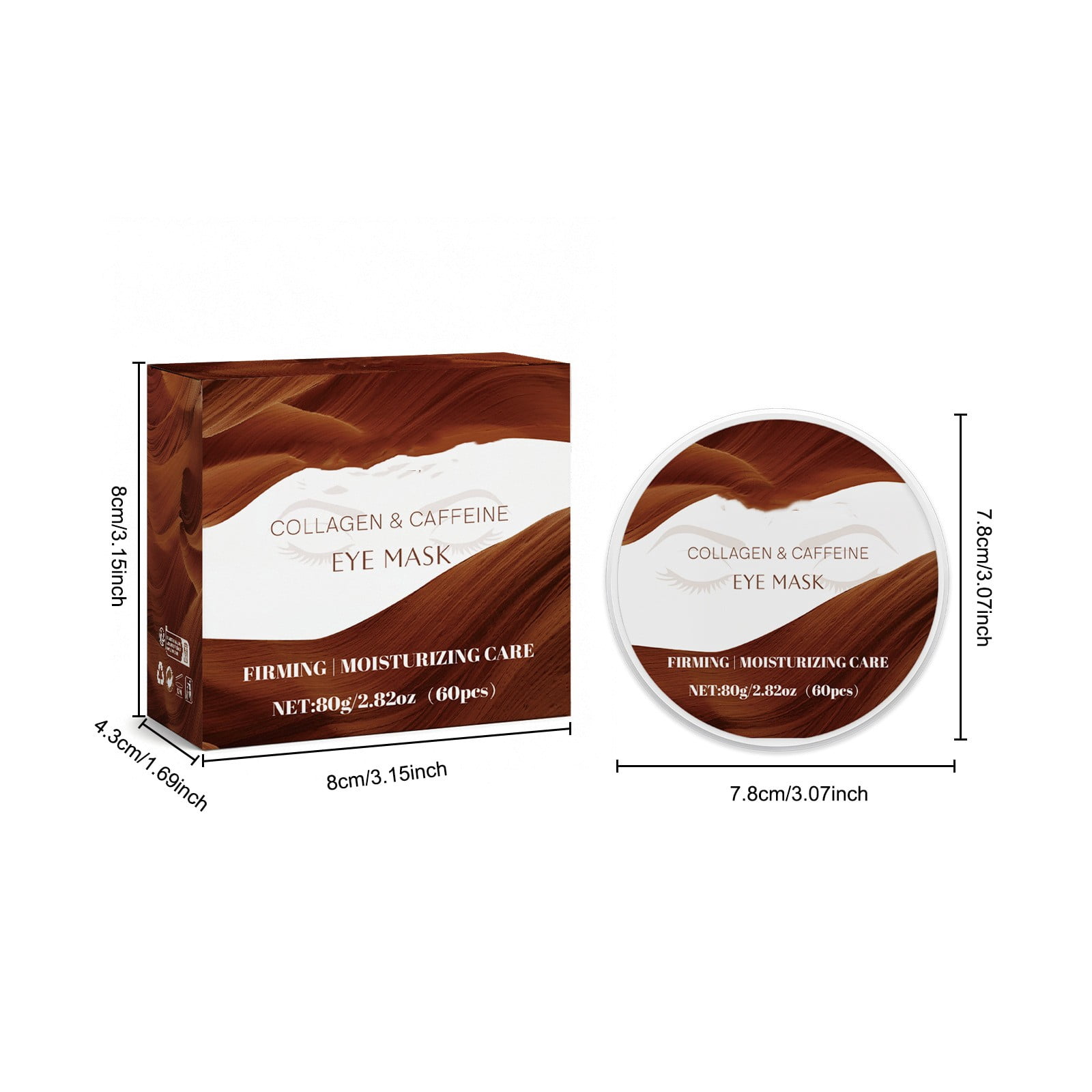 shyuyusa Caffeine Eye Mask 60 Tablets Moisturize Improve Swelling Fade ...