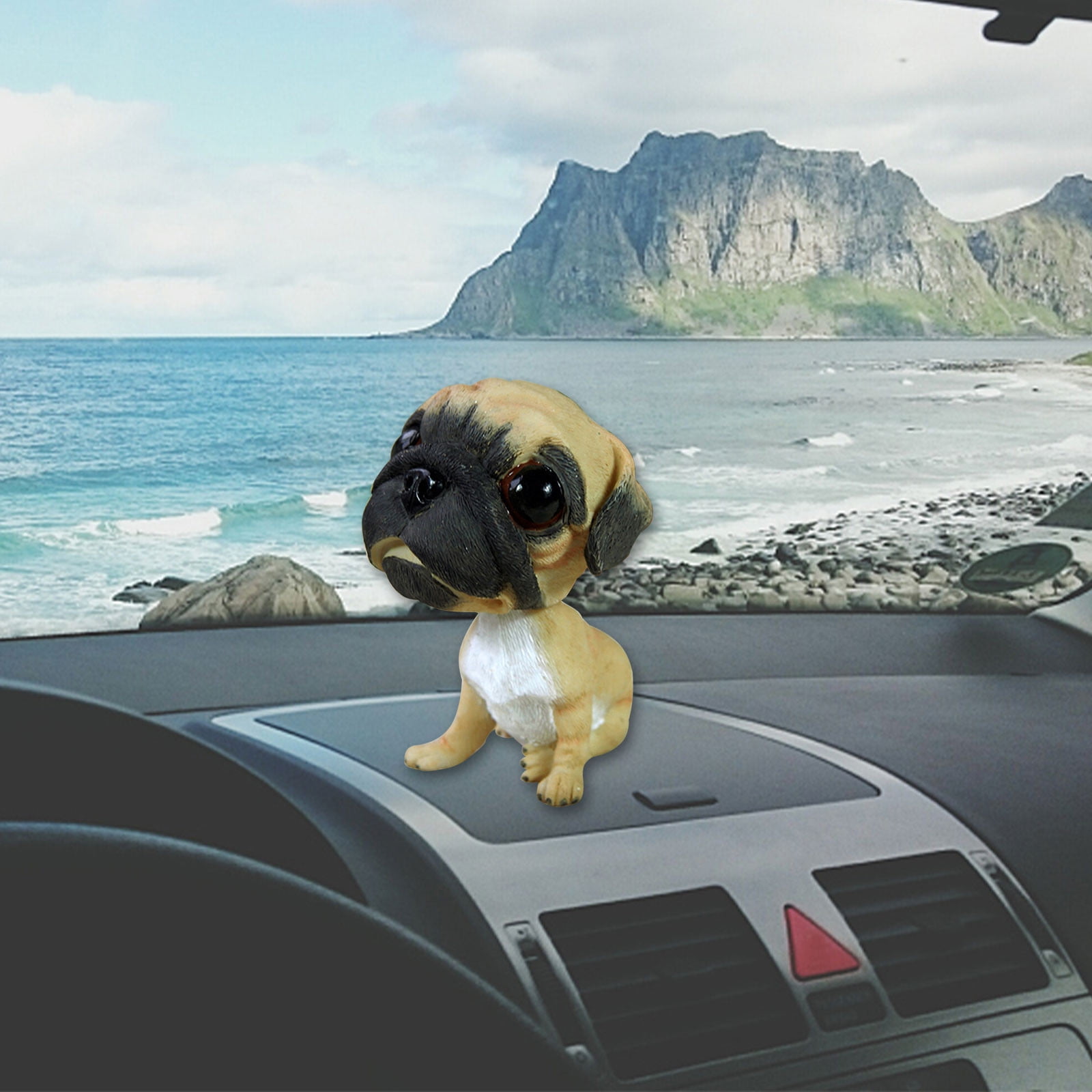 shyuyusa Car Decorations Cars Playset Bobbleheads Puppy Figurine Car ...