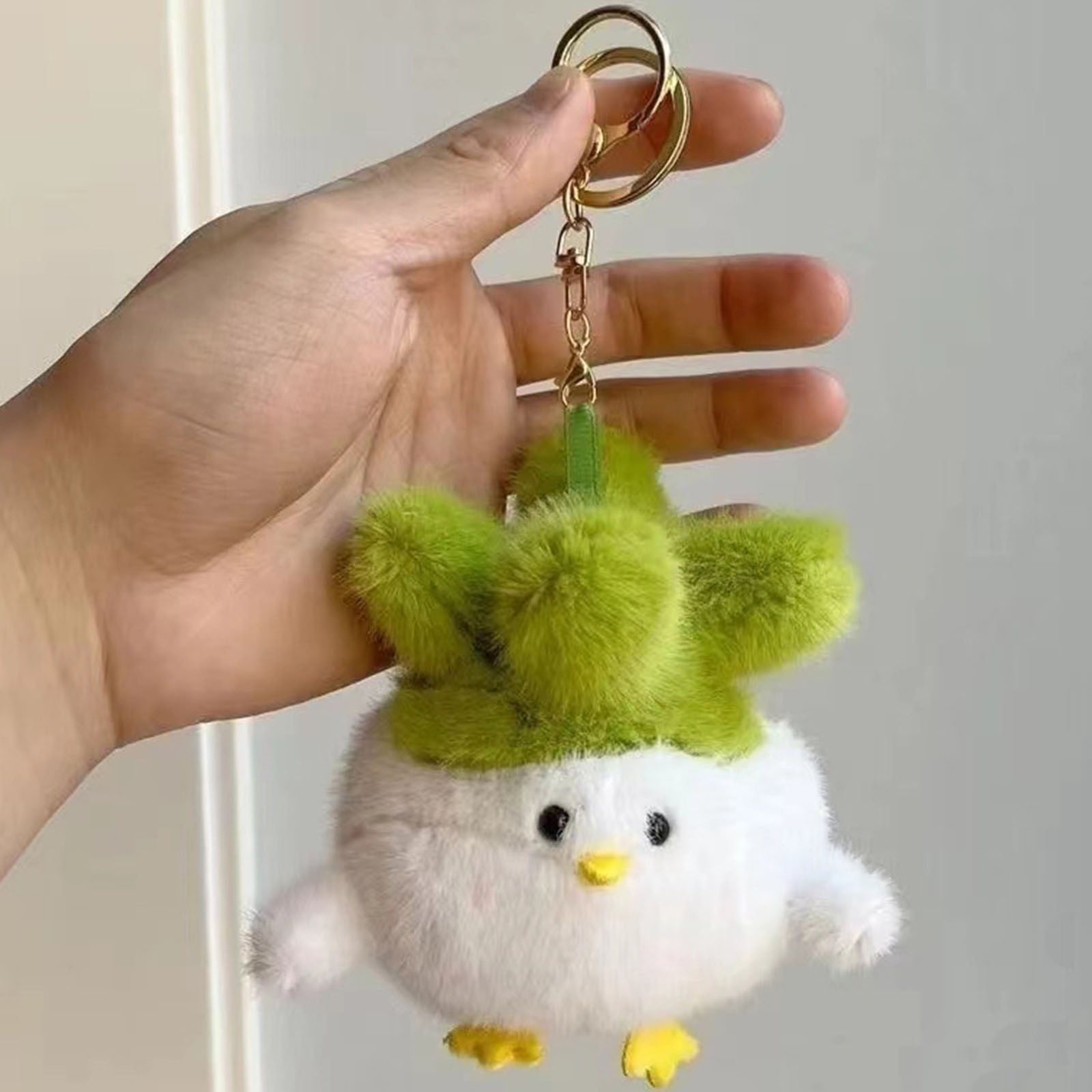 shyuyusa Cartoon Chicken Plush Hanging Pendant Keychain Key Chain ...
