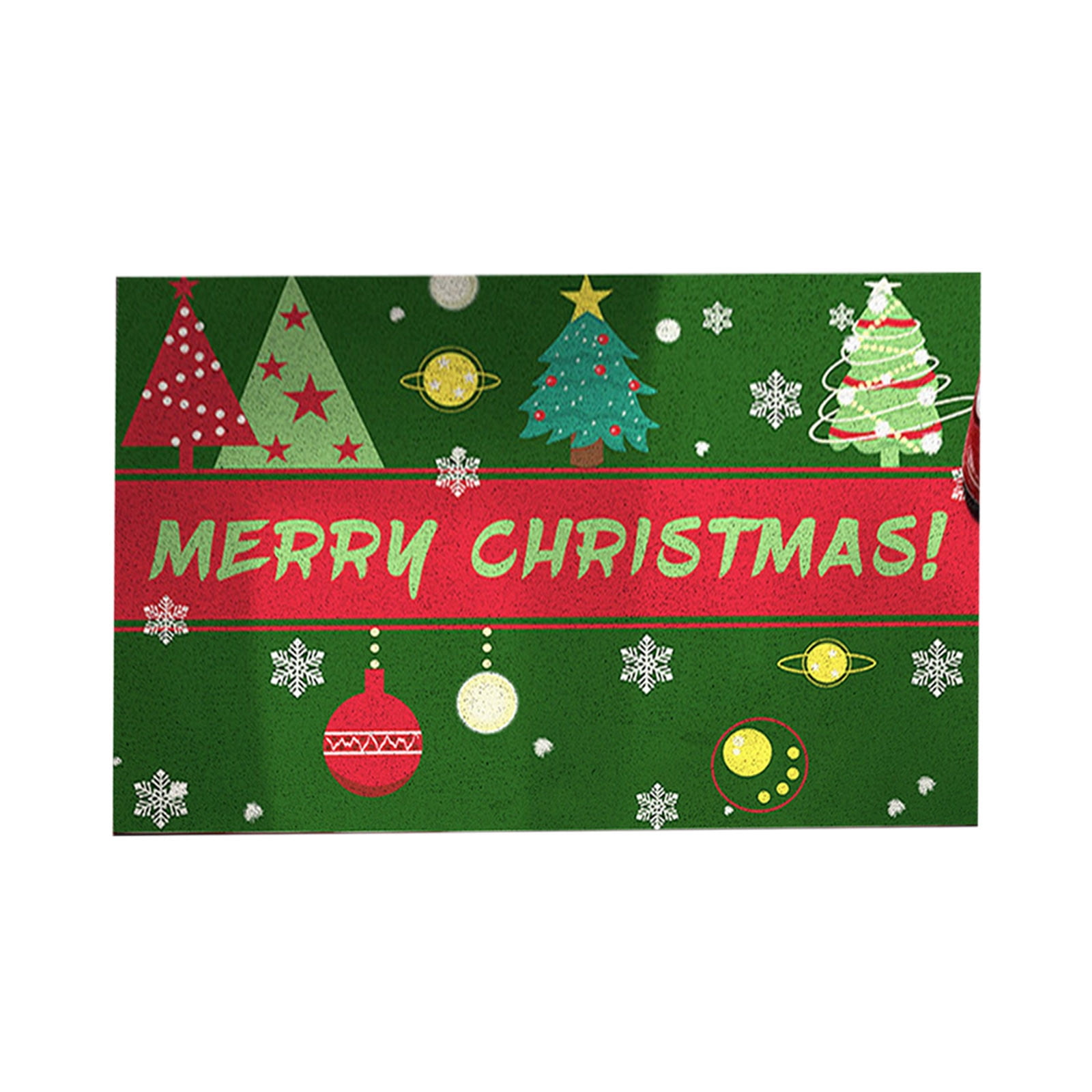 shyuyusa Cartoons Christmas Crystal Velvet Floor Mat Home Door Rubbing ...