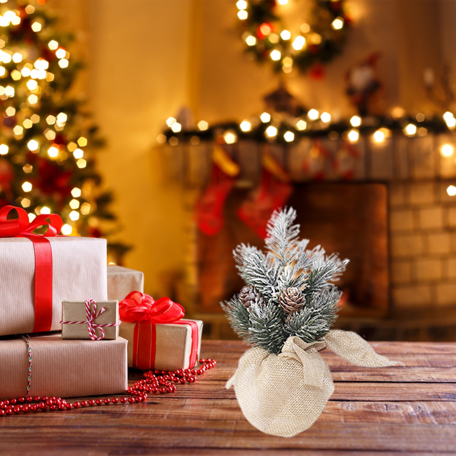 shyuyusa Christmas Candlestick Christmas Decorations Red Fruit ...