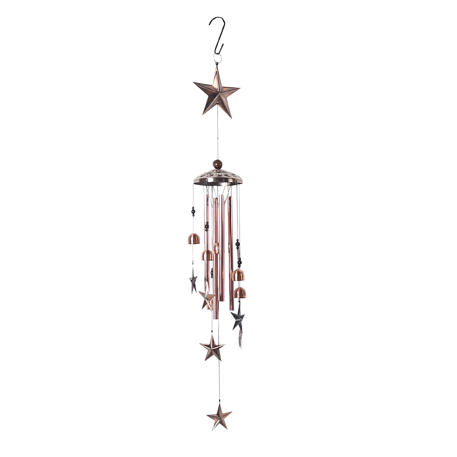 shyuyusa Deep Tone Vintage Metal Bell Wind Chimes - Metal Cylinder Wind ...
