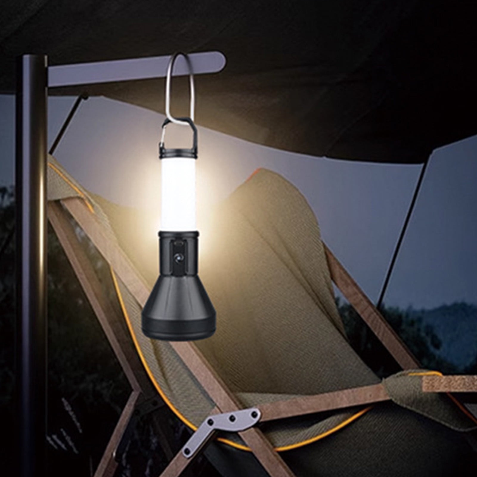 shyuyusa Double Light Source Field Camping Flashlight Multi Gear ...