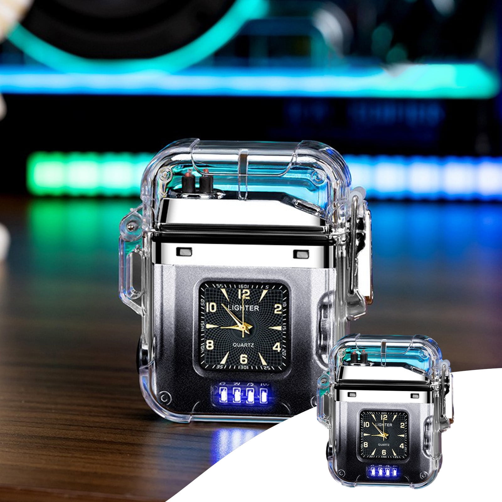 shyuyusa Dual Plasma Lighter Rechargeable Electronic Windproof Lighter ...