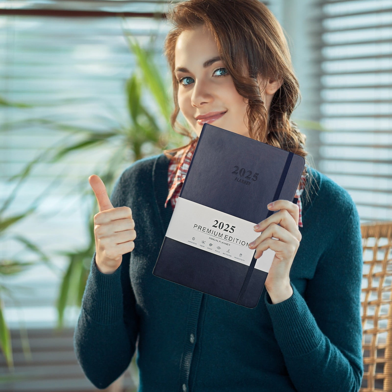 shyuyusa English Planner 2025 - Hourly, Weekly & Monthly Goal Setting ...