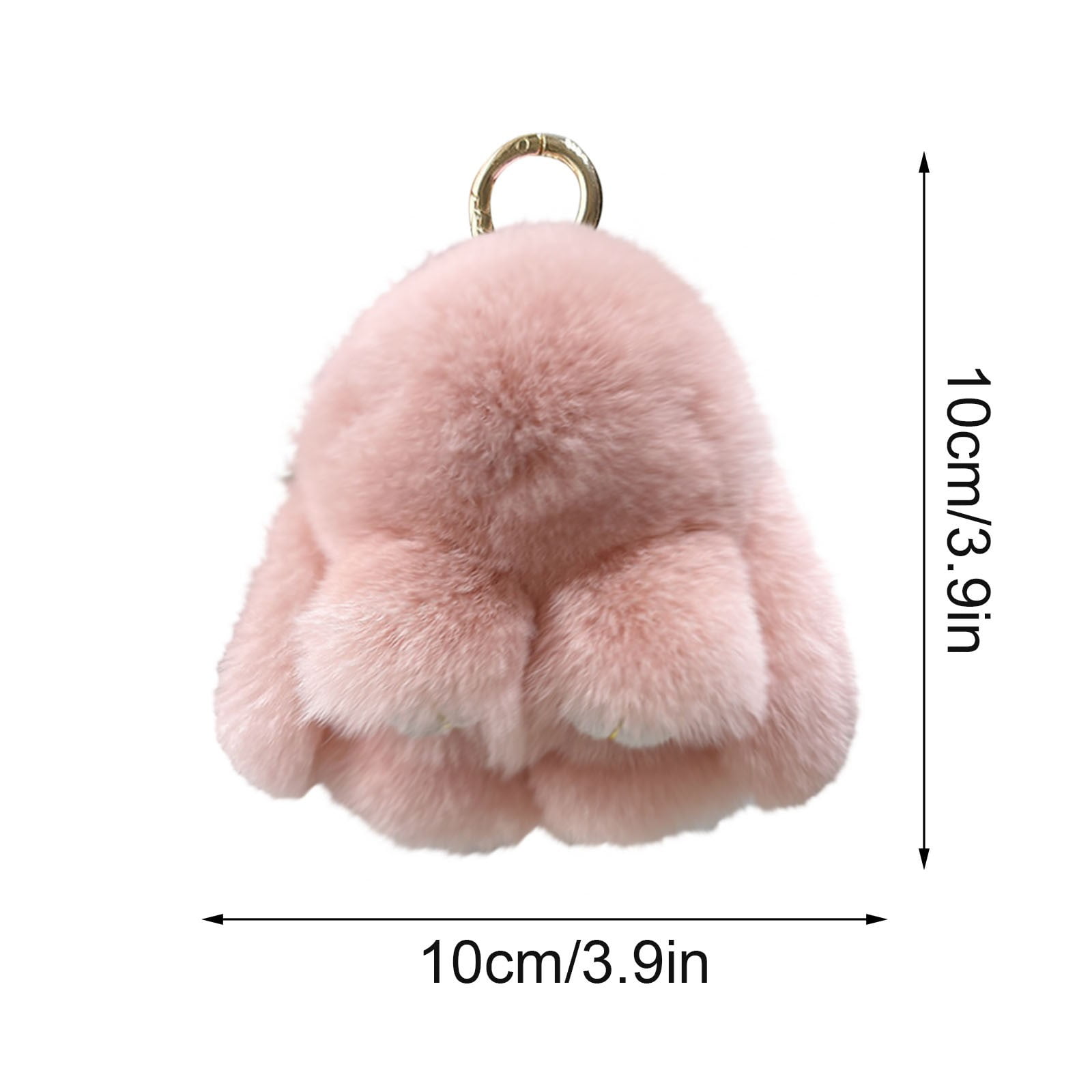 shyuyusa Fluffy Rabbit Keyring,Handmade Soft Bunny Key Charms,Cute ...