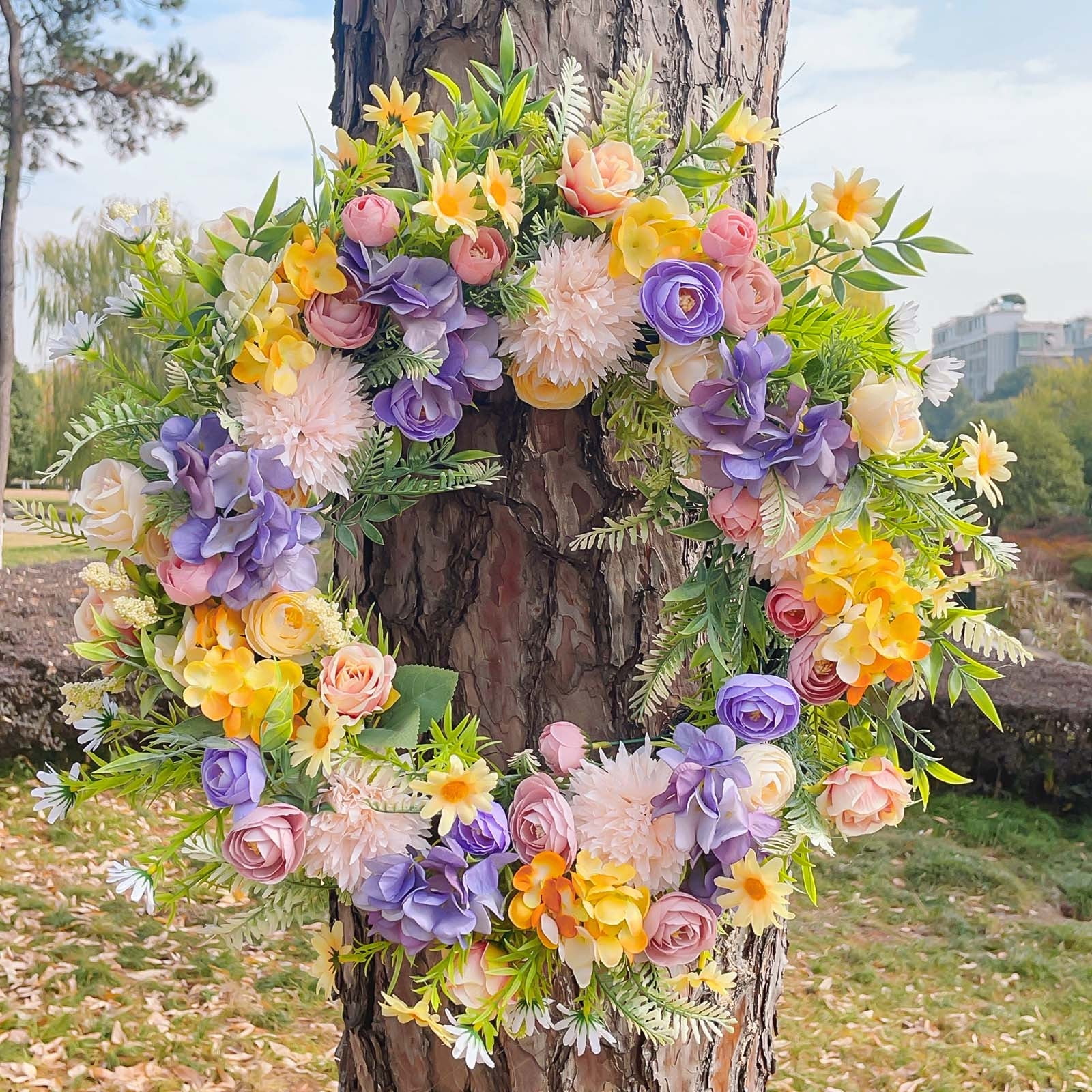 shyuyusa Front Door Fragrant Flowers Leaves And Money Plants Outdoor ...