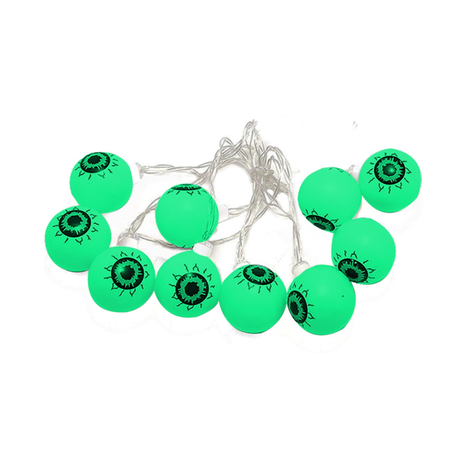 shyuyusa Halloween Ghost Eye LED String Light Battery Box Courtyard ...