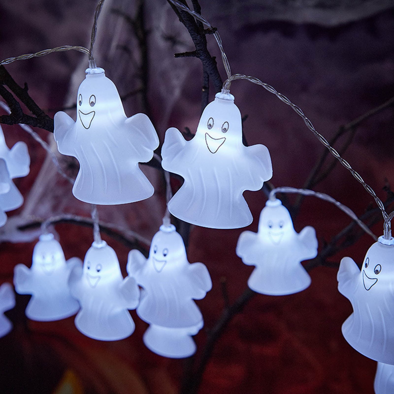 shyuyusa Halloween Lights Total LED Pumpkin Bat Spider Ghost Halloween ...