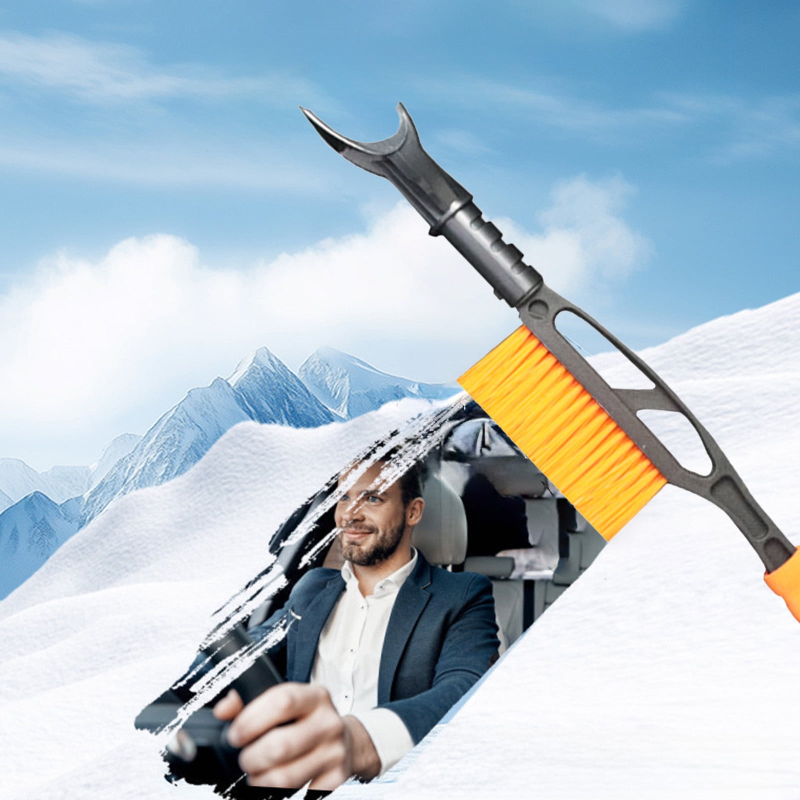shyuyusa Ice Scrapers Snow Brush for Car Windshield Extendable, Snow ...